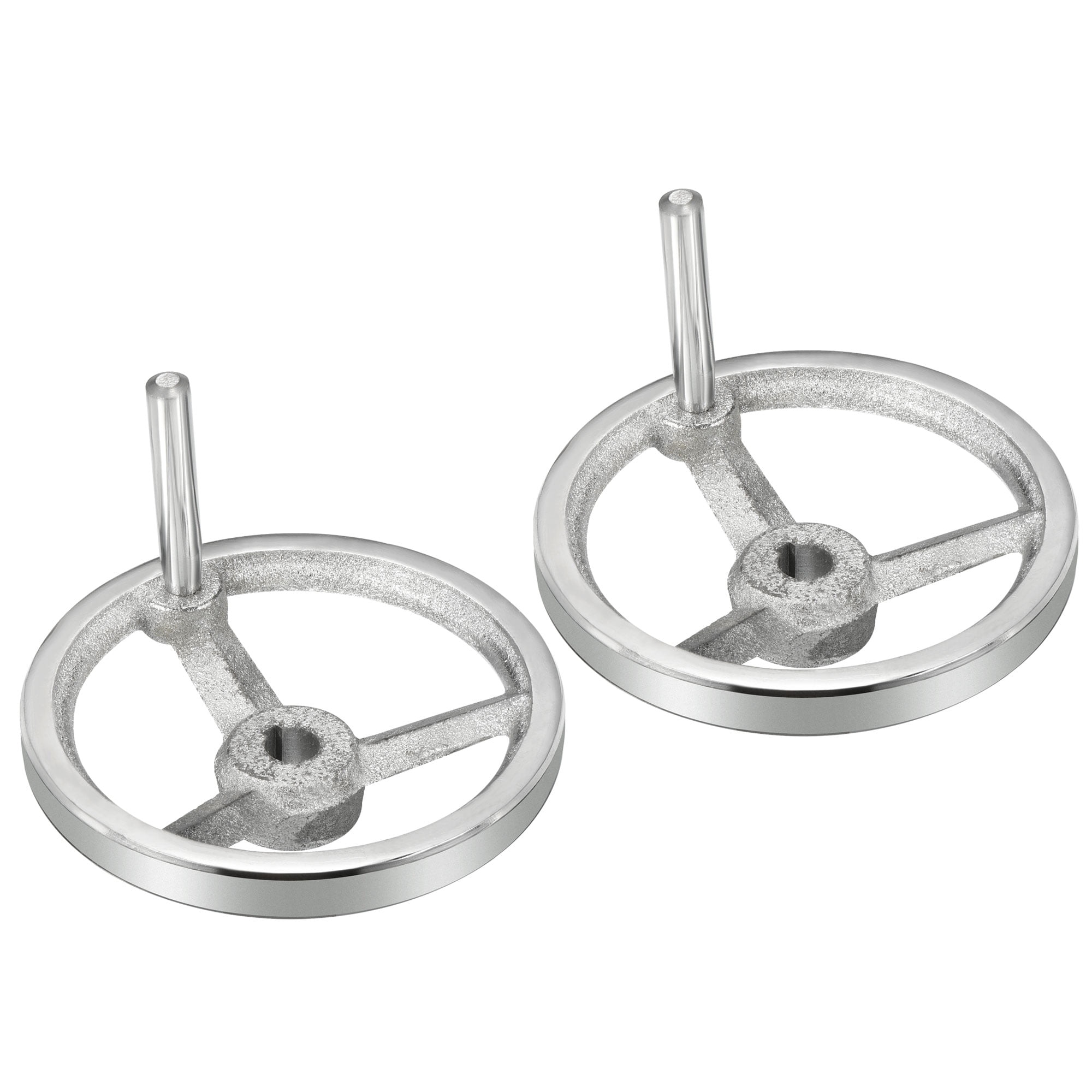 Uxcell 120mm/4.72 Inch Diameter 12mm ID Rotary Handwheel, 2 Pack Cast ...