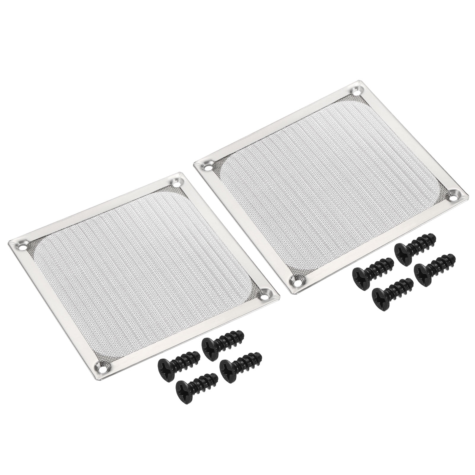 Uxcell 120mm Fan Filter Grills with Screws Aluminum Frame Stainless ...