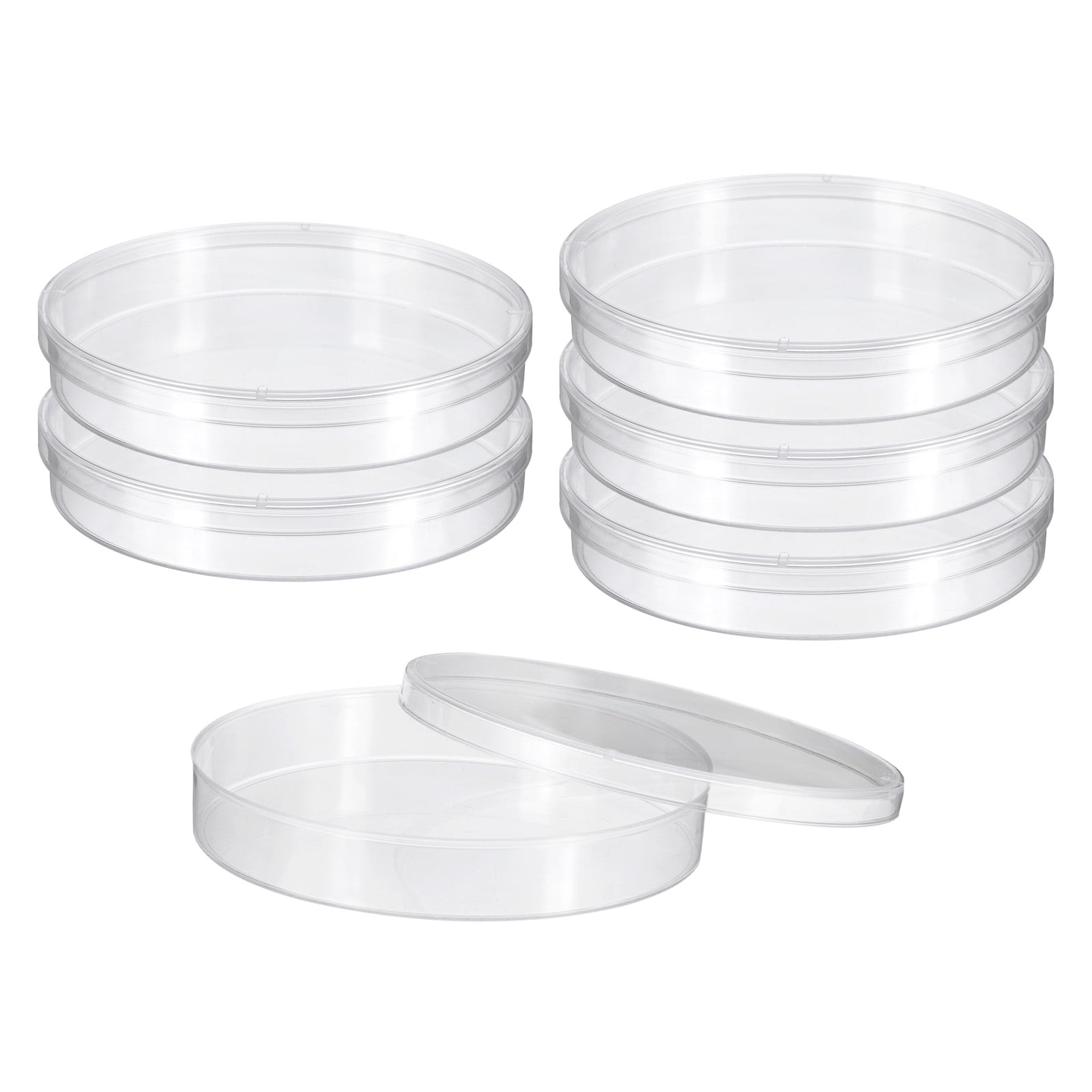 Uxcell 120mm Plastic Petri Dishes with Lids, 6 Pack Petri Plates Tissue ...