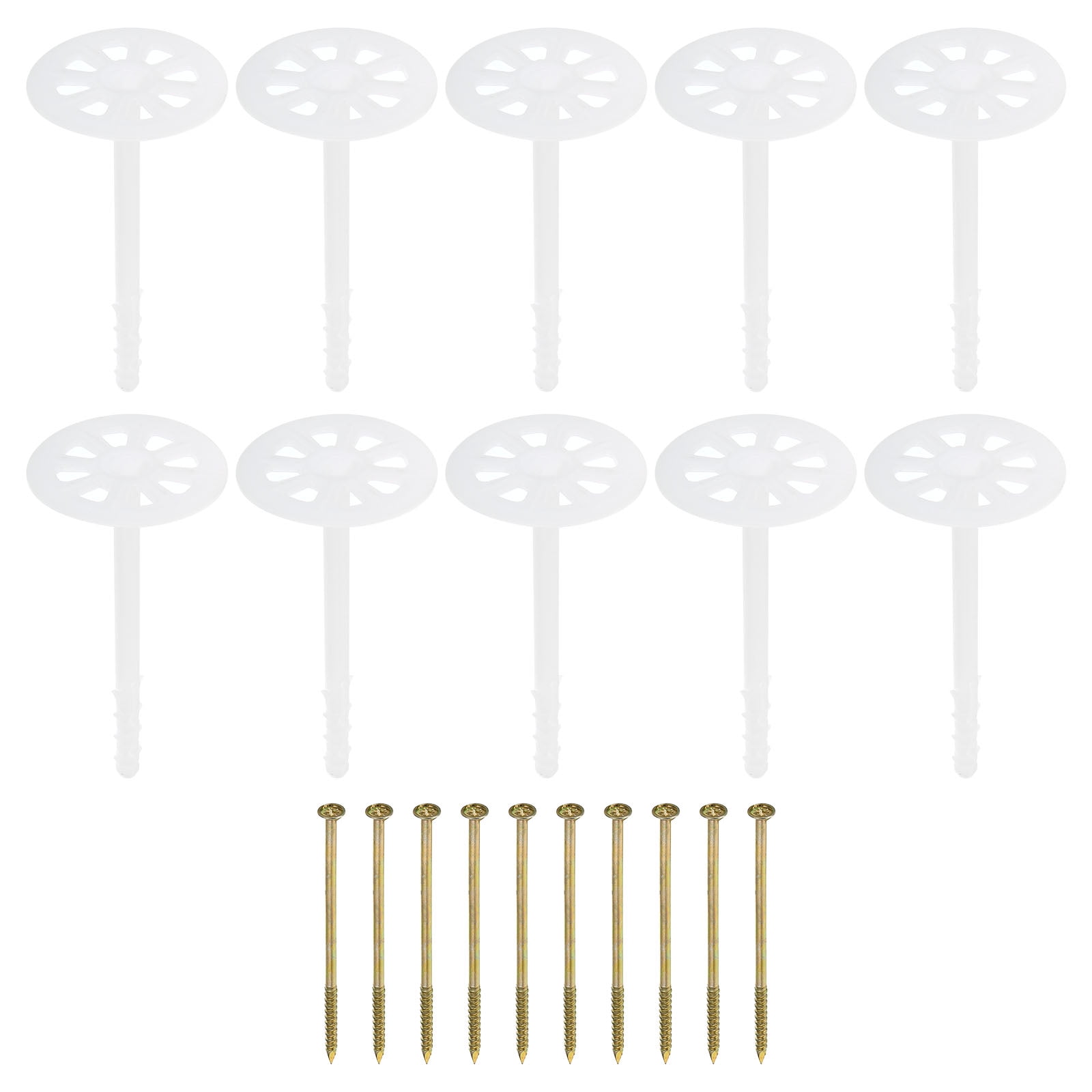 Uxcell 122mm Perforated Insulation Pins Insulating Nails Wall Plug ...