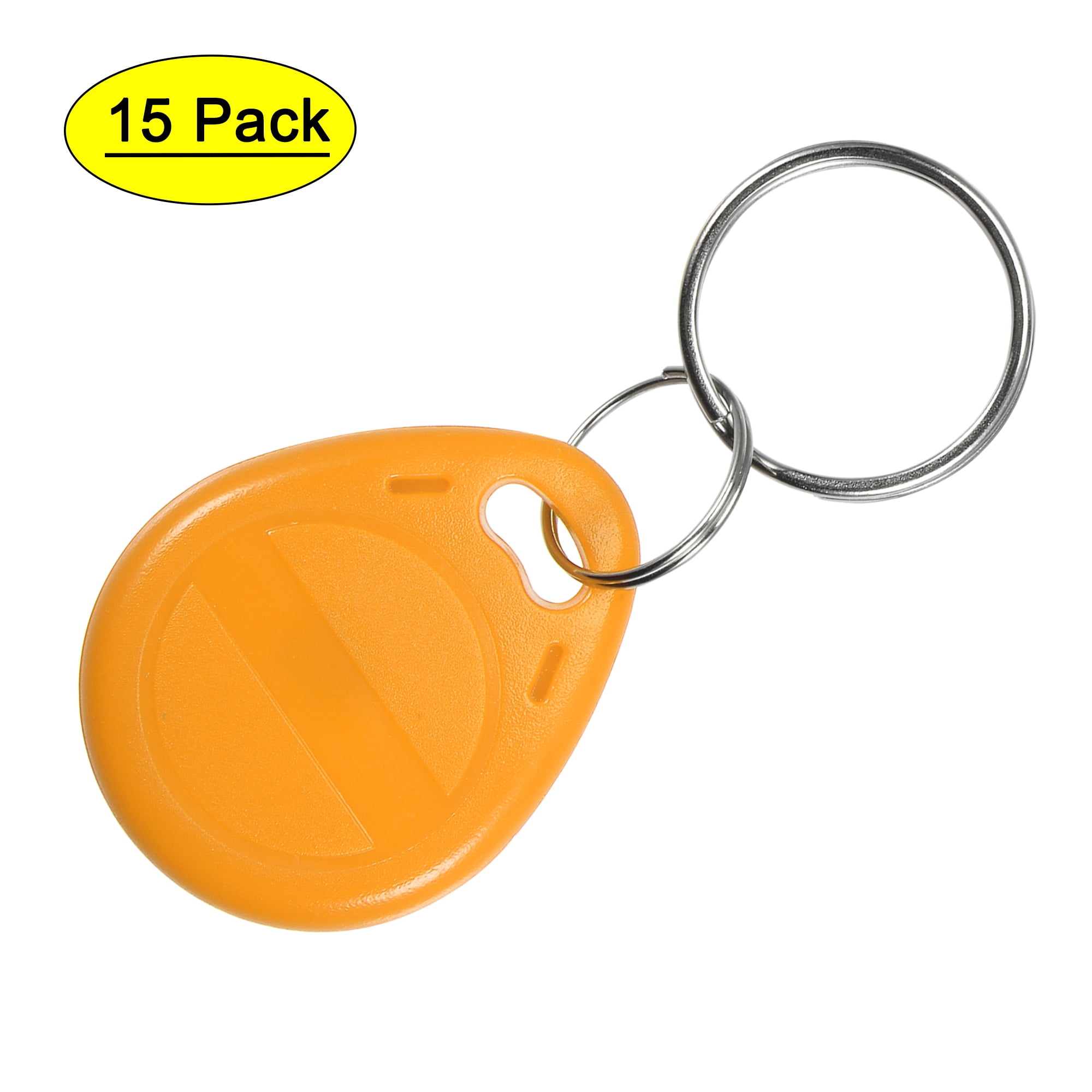 Uxcell 125KHz Rewritable RFID Proximity ID Card Key Fobs Tag Yellow 15 ...