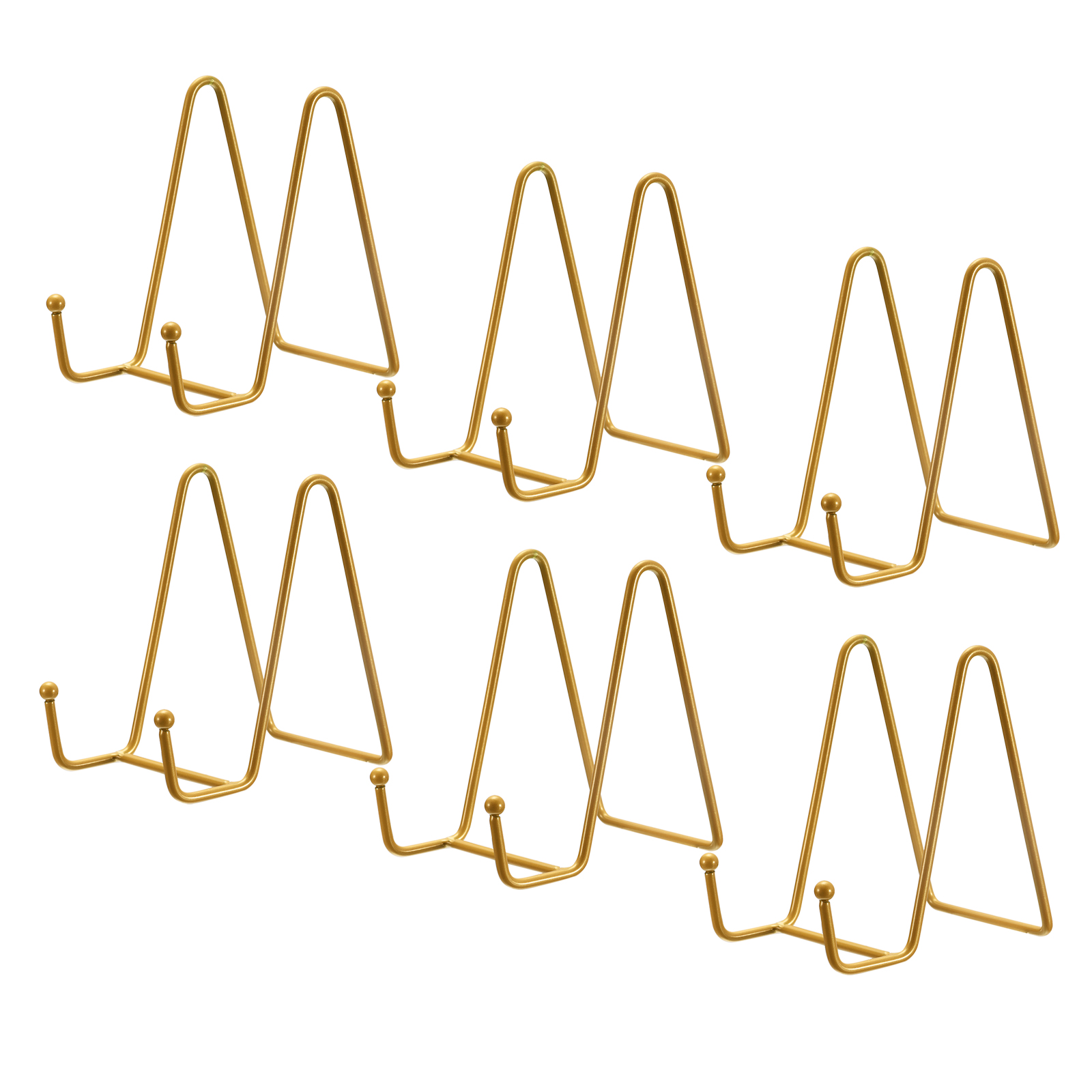 Uxcell 12Pack 4.3Inch Plate Stand for Display Iron Easel Plate Holder ...