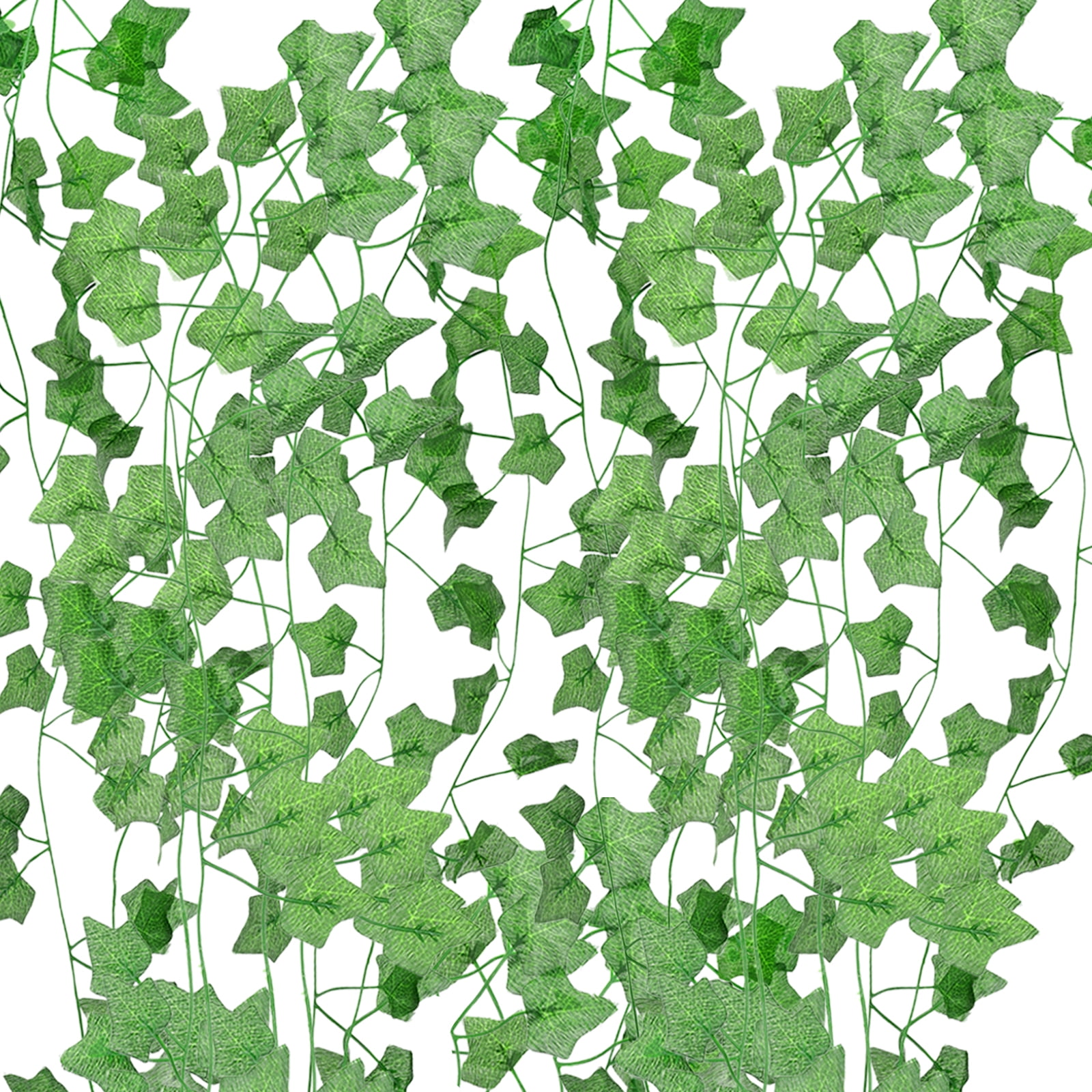 Uxcell 12Pack 84ft Fake Leaves, Artificial Ivy Garland Artificial Leaf ...