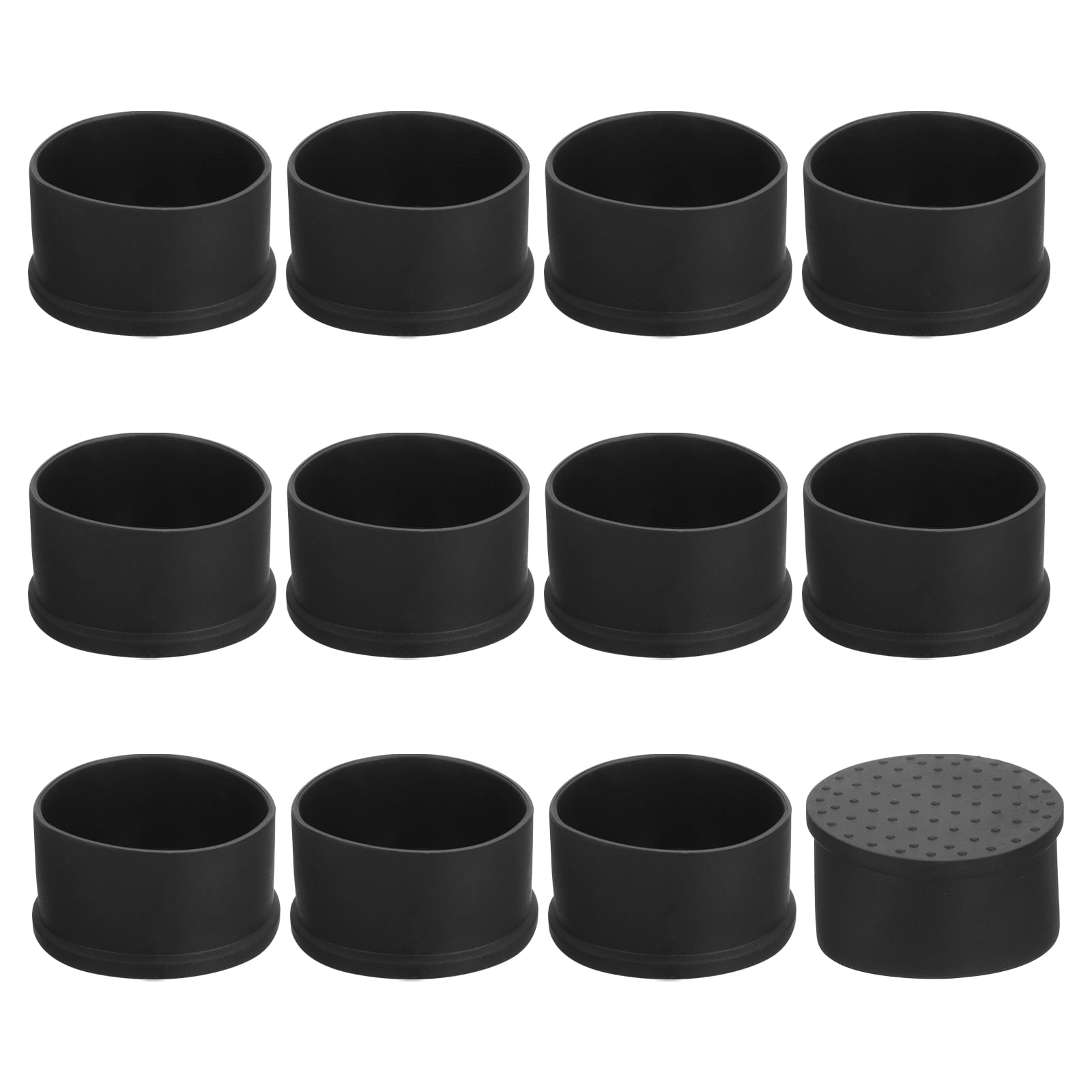 Uxcell 12Pack Chair Leg Caps, 50mm (2 Inch) Non-Marking PVC Chair Leg ...