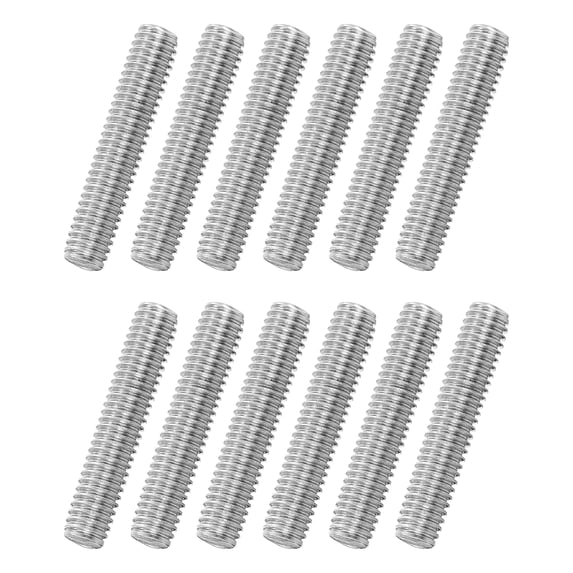 Uxcell 12Pack M6x30mm 316 Stainless Steel Fully All Threaded Rod Studs ...