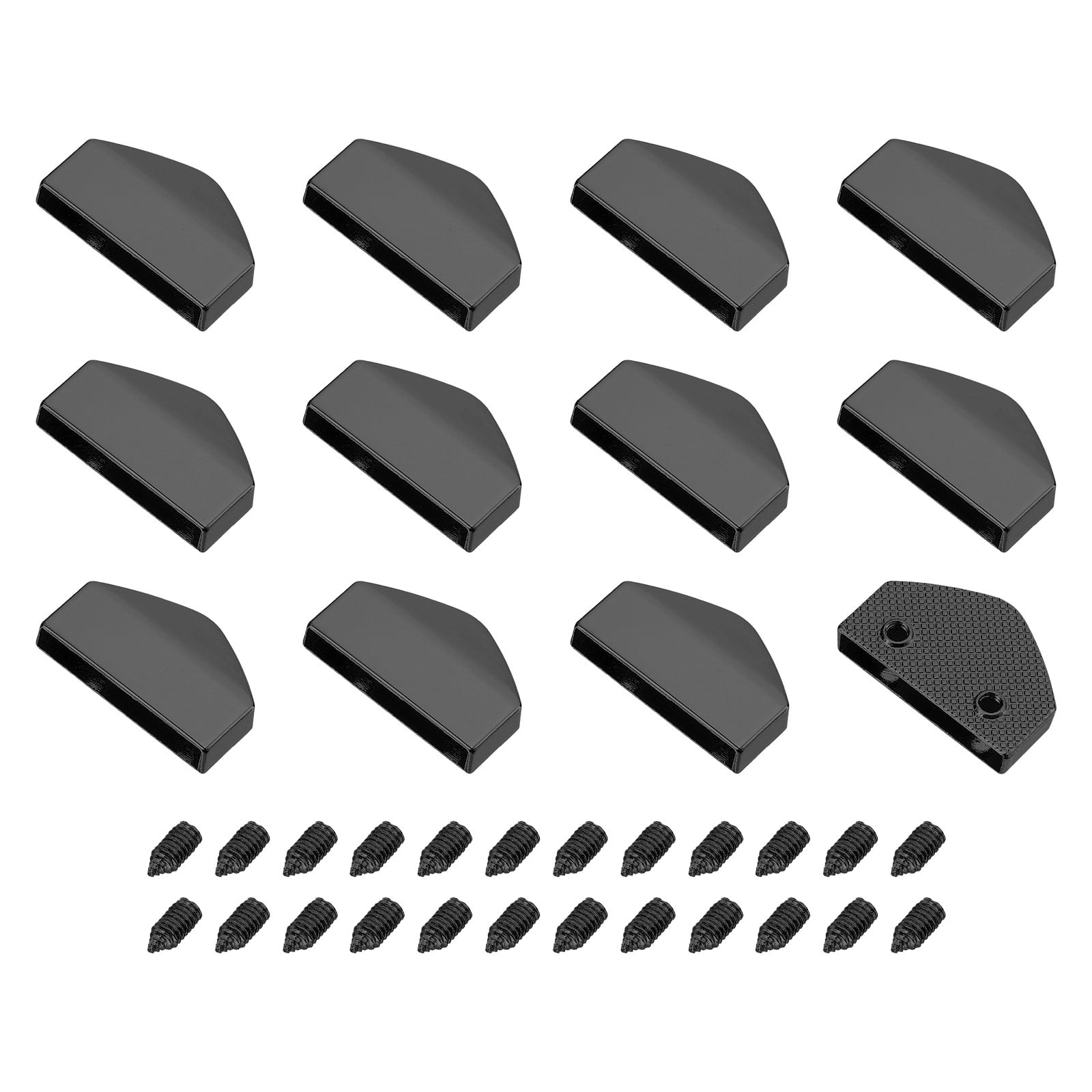 Uxcell 12Pack Metal Belt Buckle End Tips, 0.98" Wide Pentagon Webbing ...