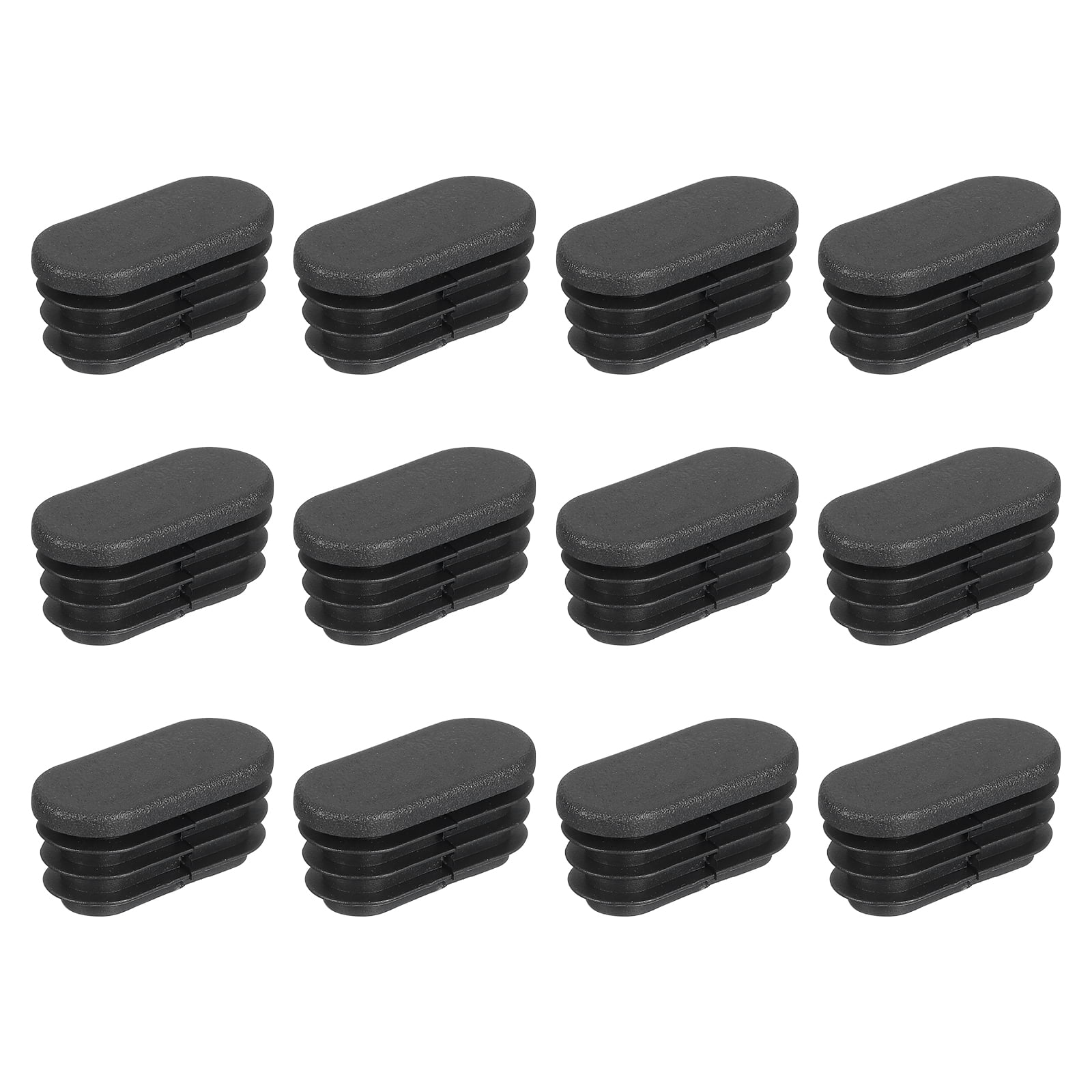 Uxcell 12Pack Oval Plastic Hole Plug, 1.34" x 0.63" Rubber End Caps ...