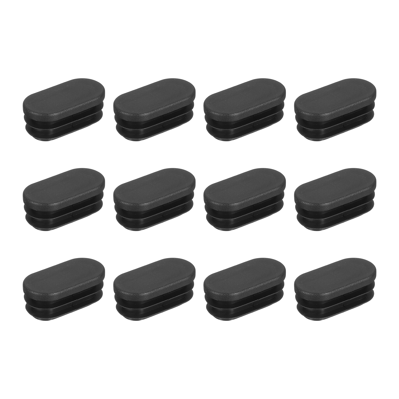 Uxcell 12Pack Oval Plastic Hole Plug, 1.57" x 0.79" Rubber End Caps ...