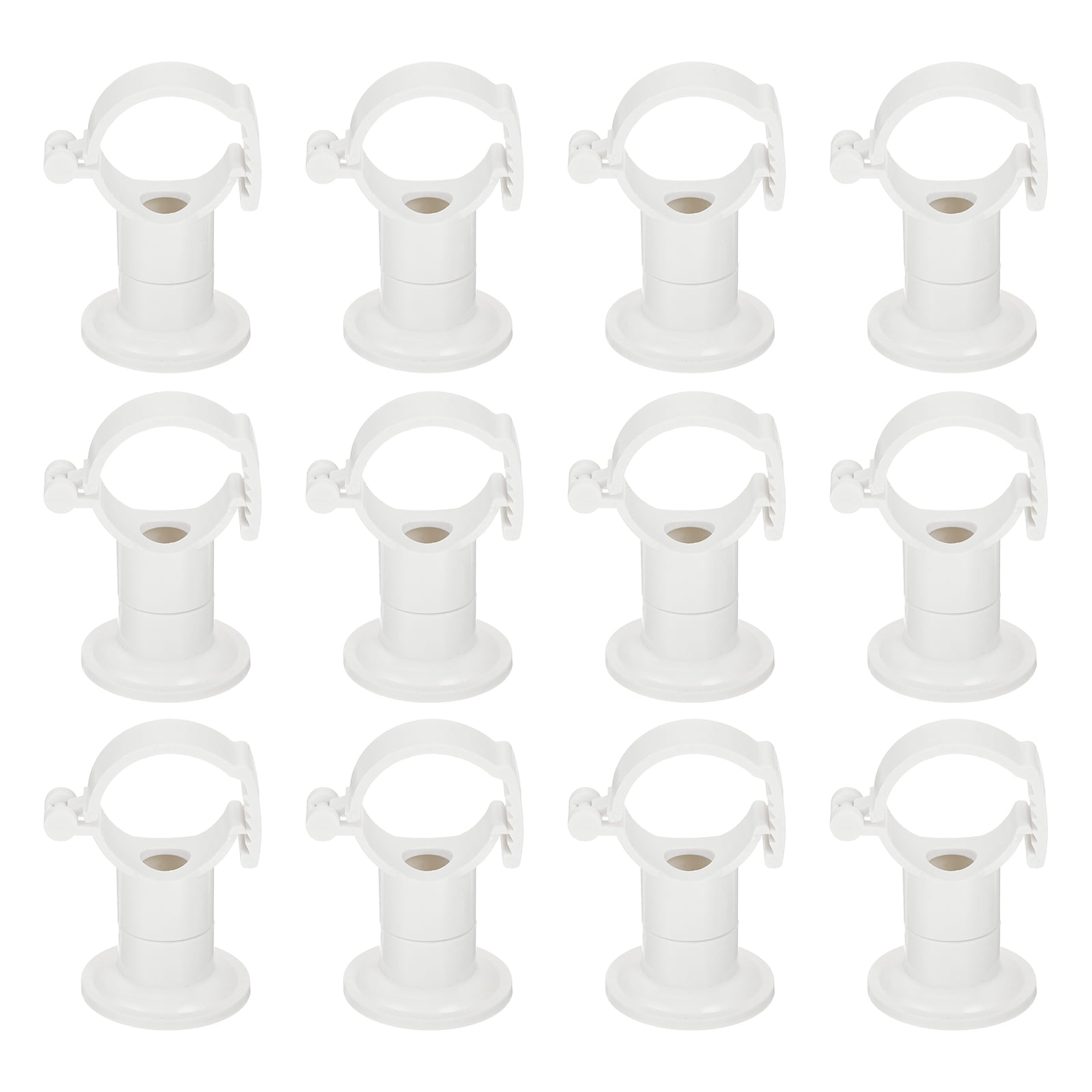 Uxcell 12Pack PVC Pipe Clamps with Base, Fit for 20-32mm OD Tubing ...