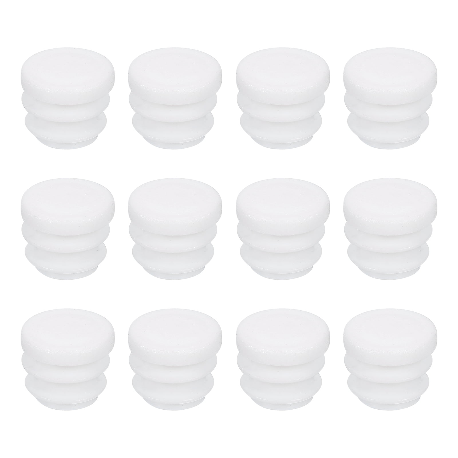 Uxcell 12Pack Round Plastic Hole Plug, 0.63" Dia Rubber End Caps Pipe ...