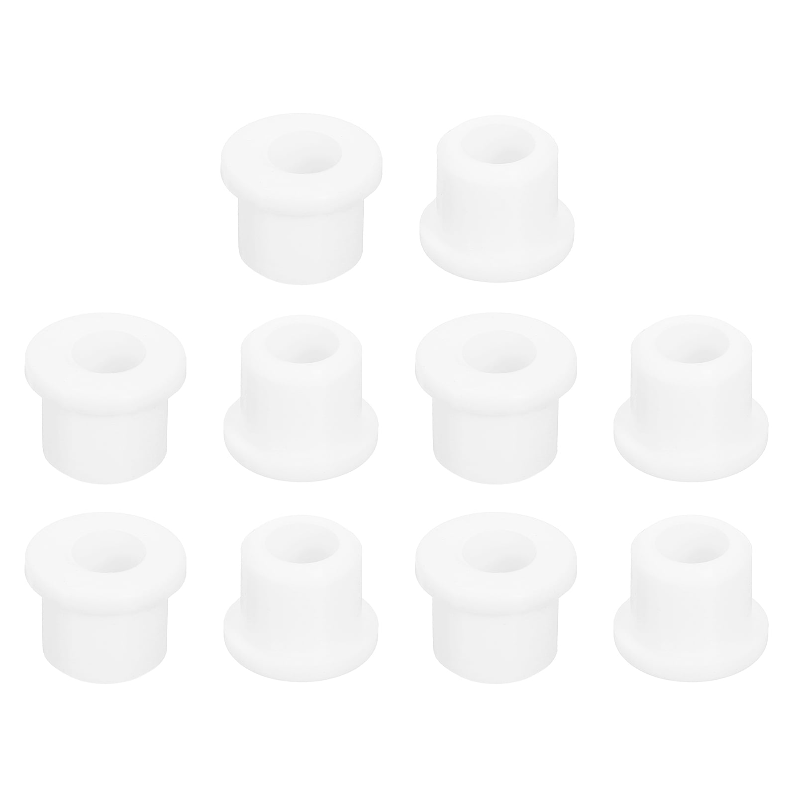 Uxcell 12Pack Rubber Grommets 12mm Drill Hole, 8mm ID White Hole Plug ...