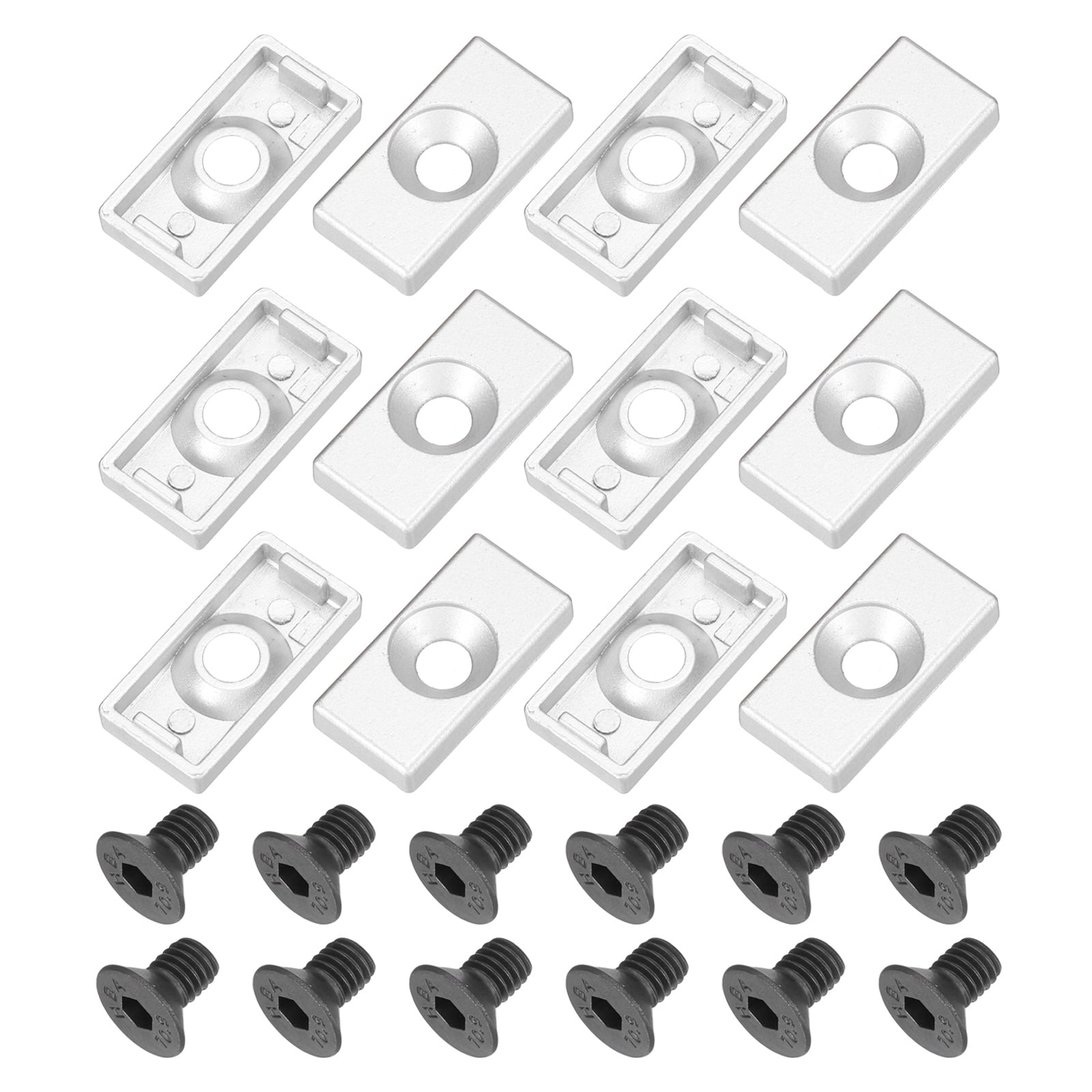Uxcell 12Pcs 1530 T-Slot 6.5mm Hole Dia Aluminum Extrusion End Cap ...