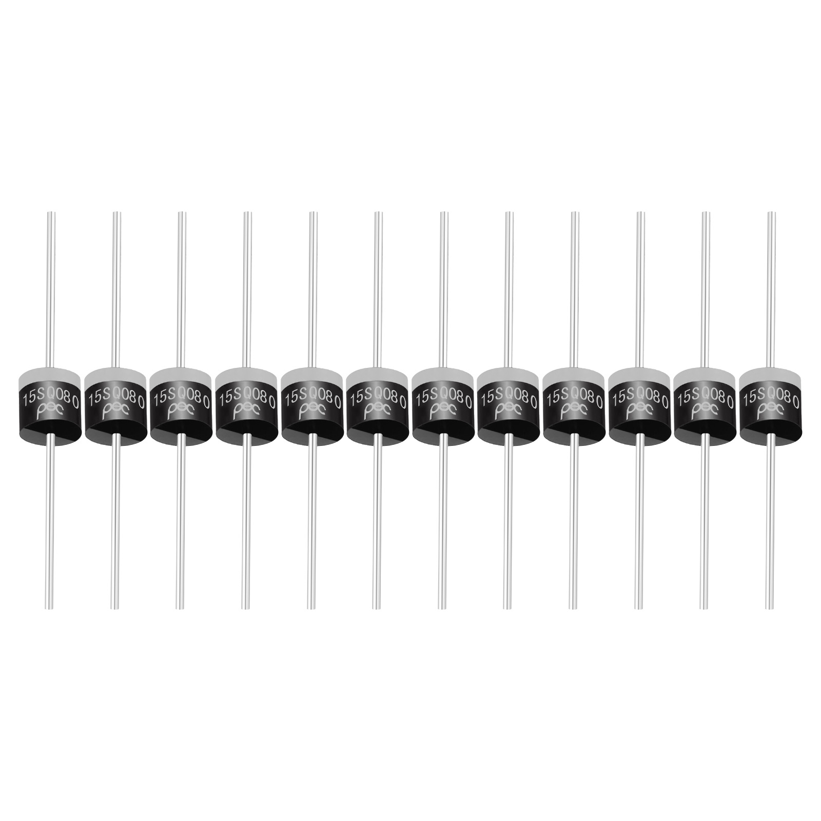 Uxcell 12Pcs 15SQ080 Schottky Rectifiers Diode, 15A 80V R-6 High ...