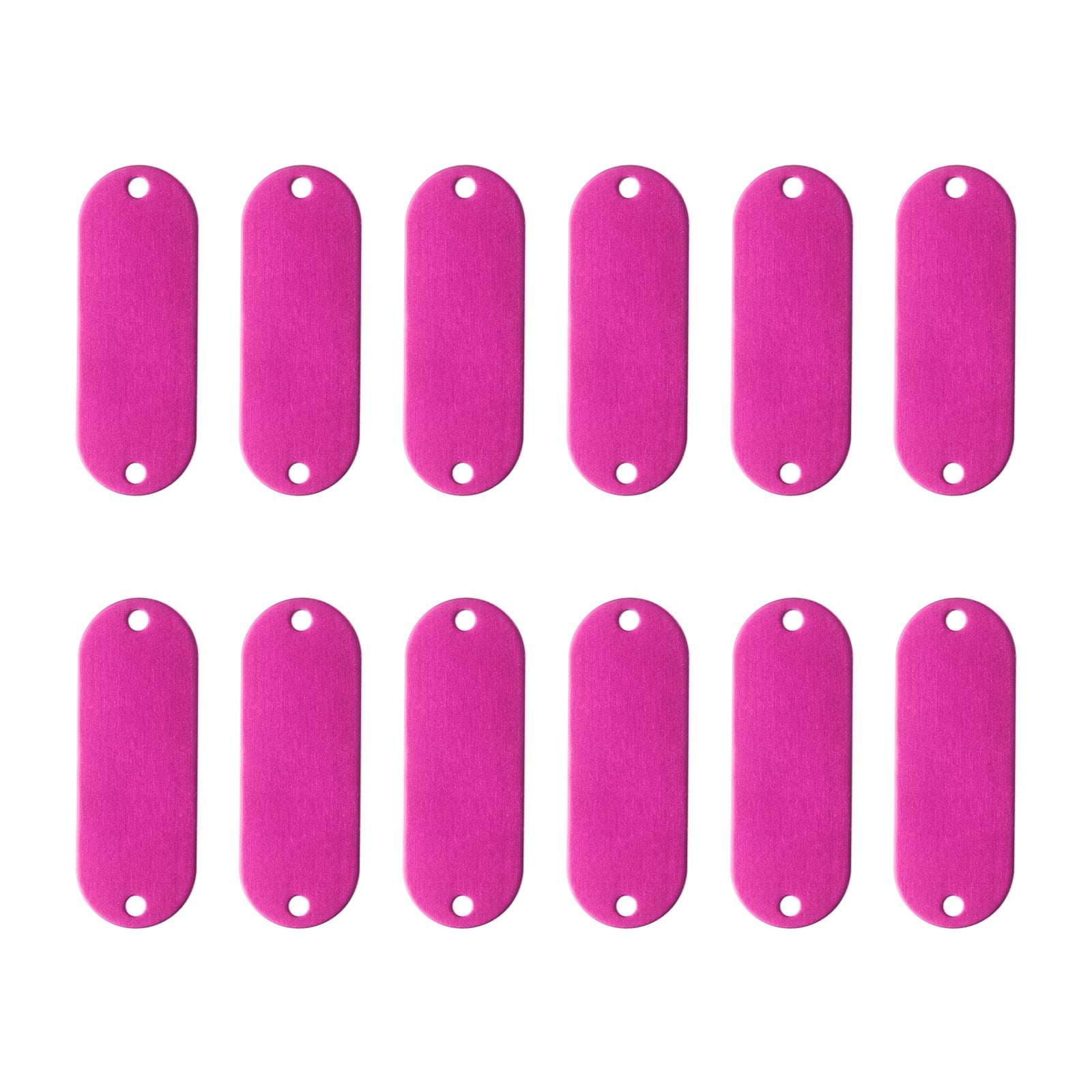 Uxcell 12Pcs Aluminum Engraving Blanks Tags, Metal Blank Tags Stamping ...