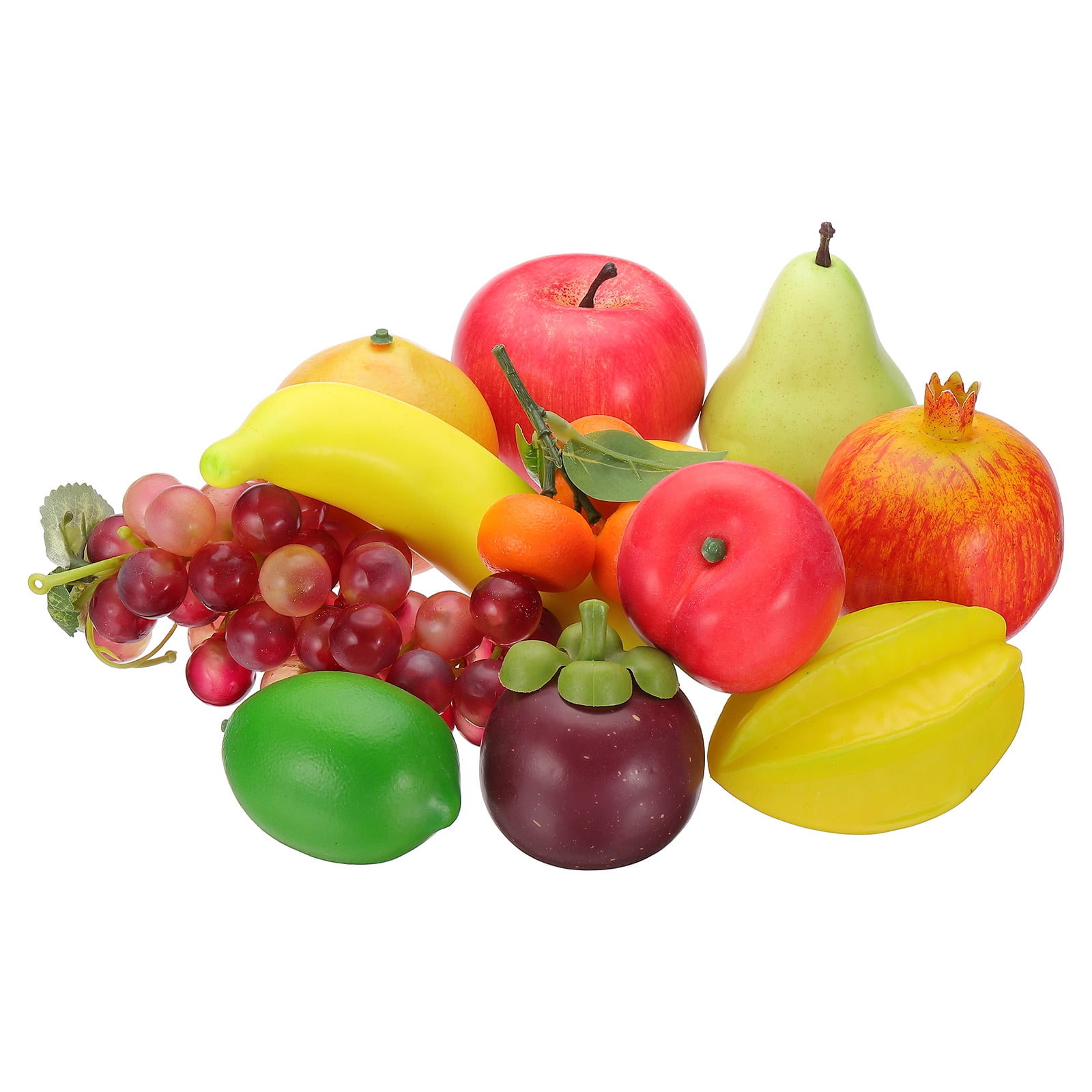 Uxcell 12Pcs Artificial Fruits, Foam Fake Mixture Fruit Pack Lifelike ...