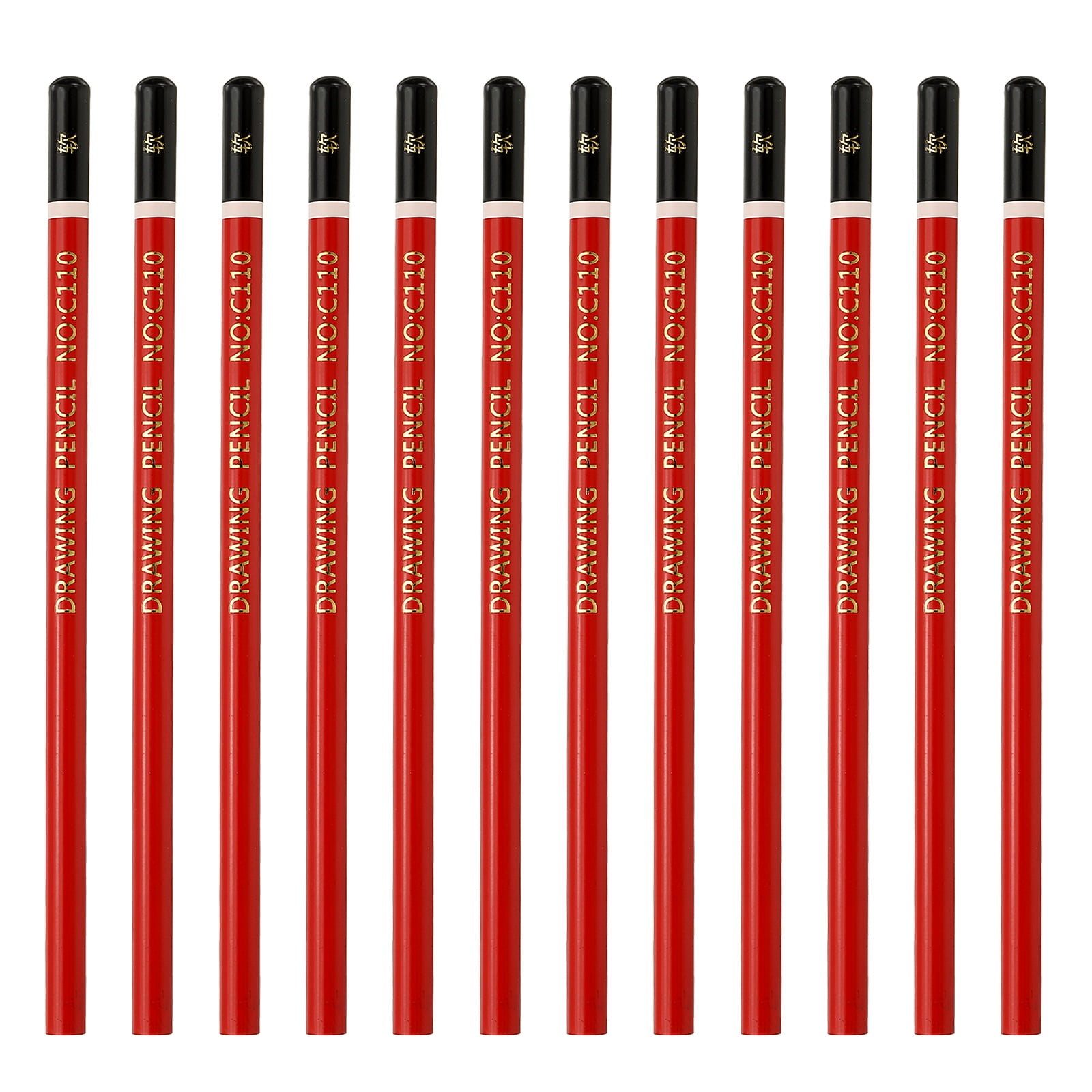 Uxcell 12Pcs Charcoal Pencils, Soft Charcoal Round Drawing Sketching ...