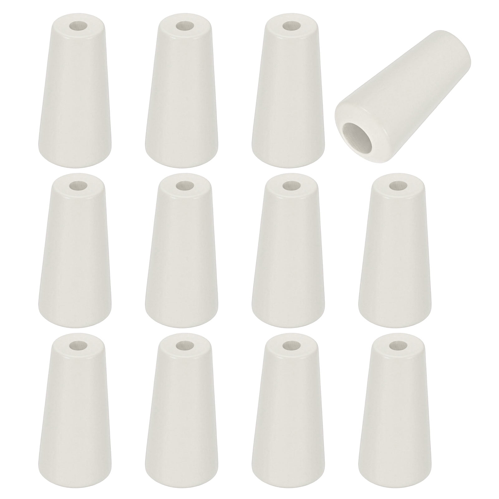 Uxcell 12Pcs Cord Knobs, Wood Cord Tassel Drops Pull End Pendant for ...
