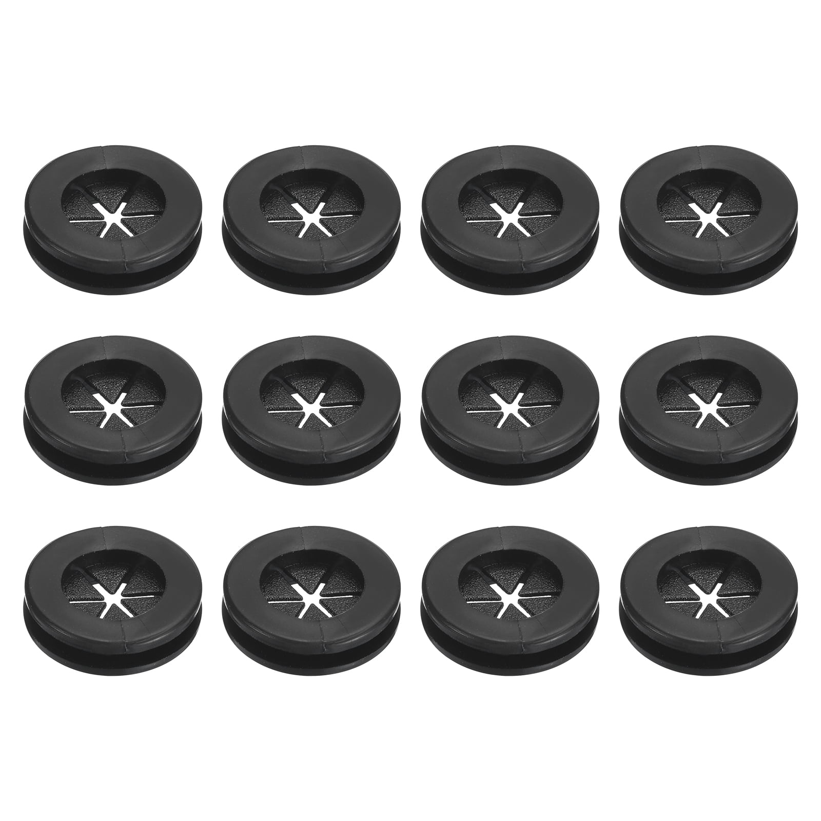 Uxcell 12Pcs Double Sided Rubber Grommets 9/16"(14mm) ID 5/8"(16mm ...