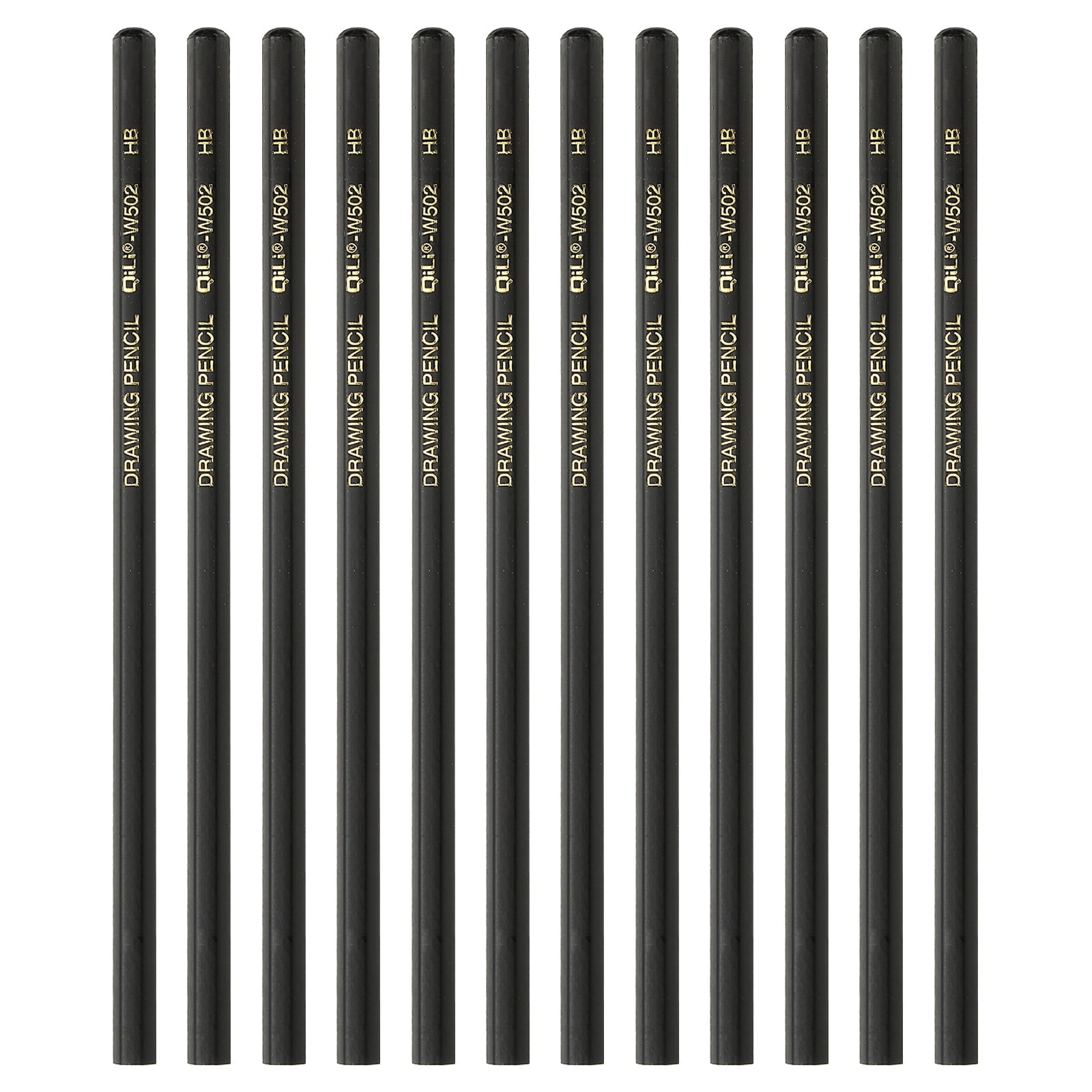 Uxcell 12Pcs HB Drawing Pencils for Sketching, Hexagonal Sketch Pencils ...
