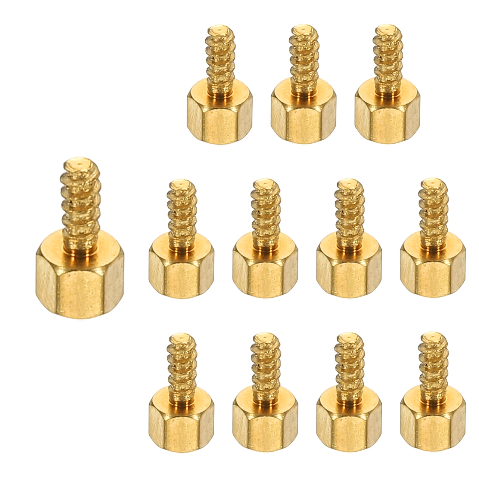 Uxcell 12Pcs M2 3+5mm Hex Standoff Spacer, Male to Female Copper ...
