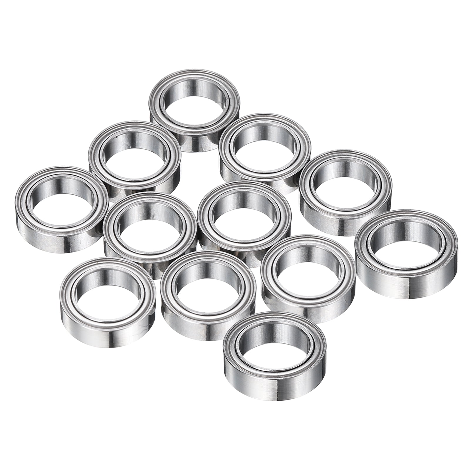 Uxcell 12Pcs MR128ZZ Small Bearing, 8mm ID 12mm OD 3.5mm Width Double ...