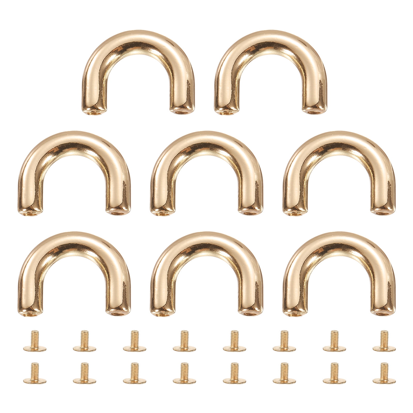 8Pcs Metal D-Ring Connector Buckles, Alloy Arch Bridge D-Ring Buckles ...