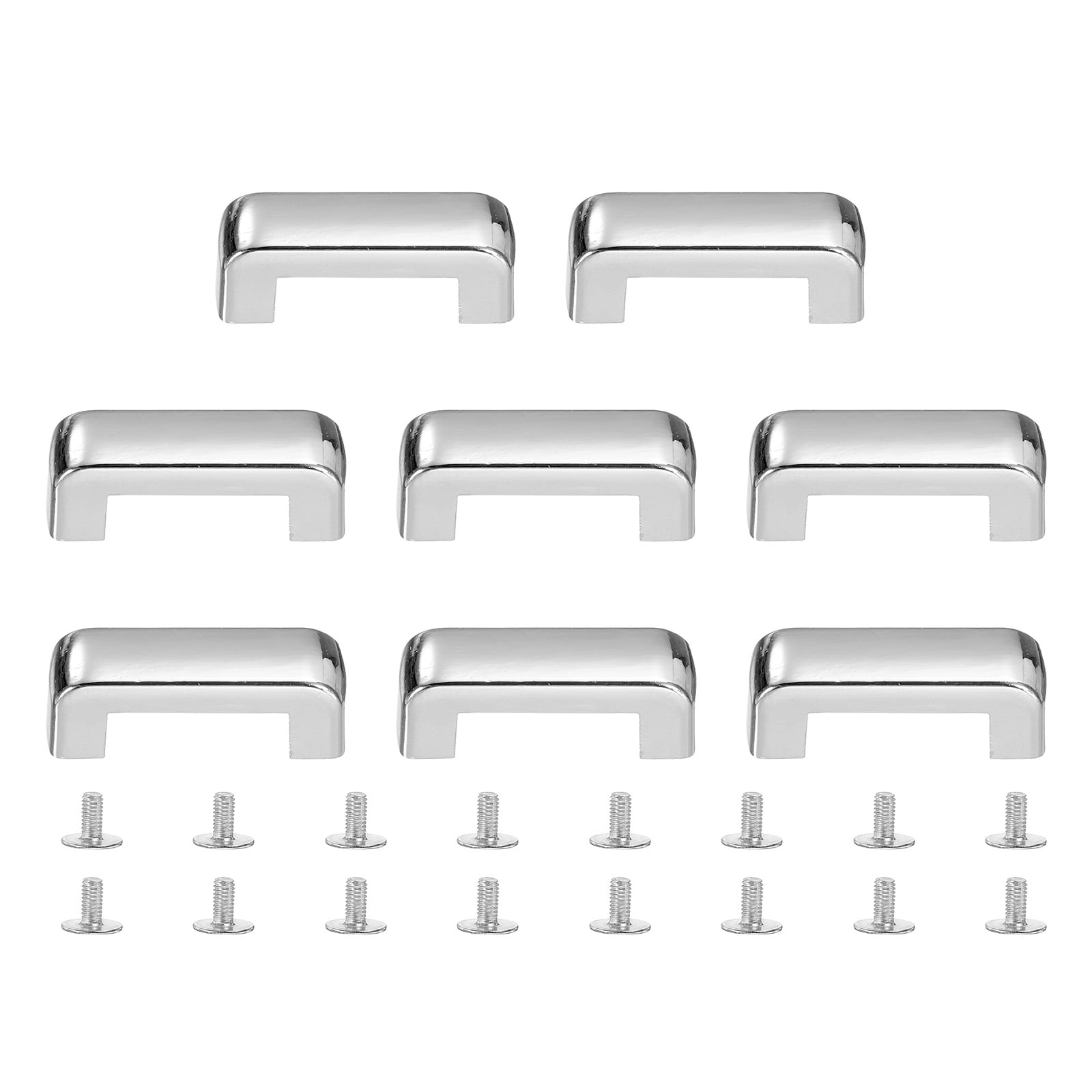 8Pcs Metal D-Ring Connector Buckles, Alloy Right Angle Arch Bridge D ...