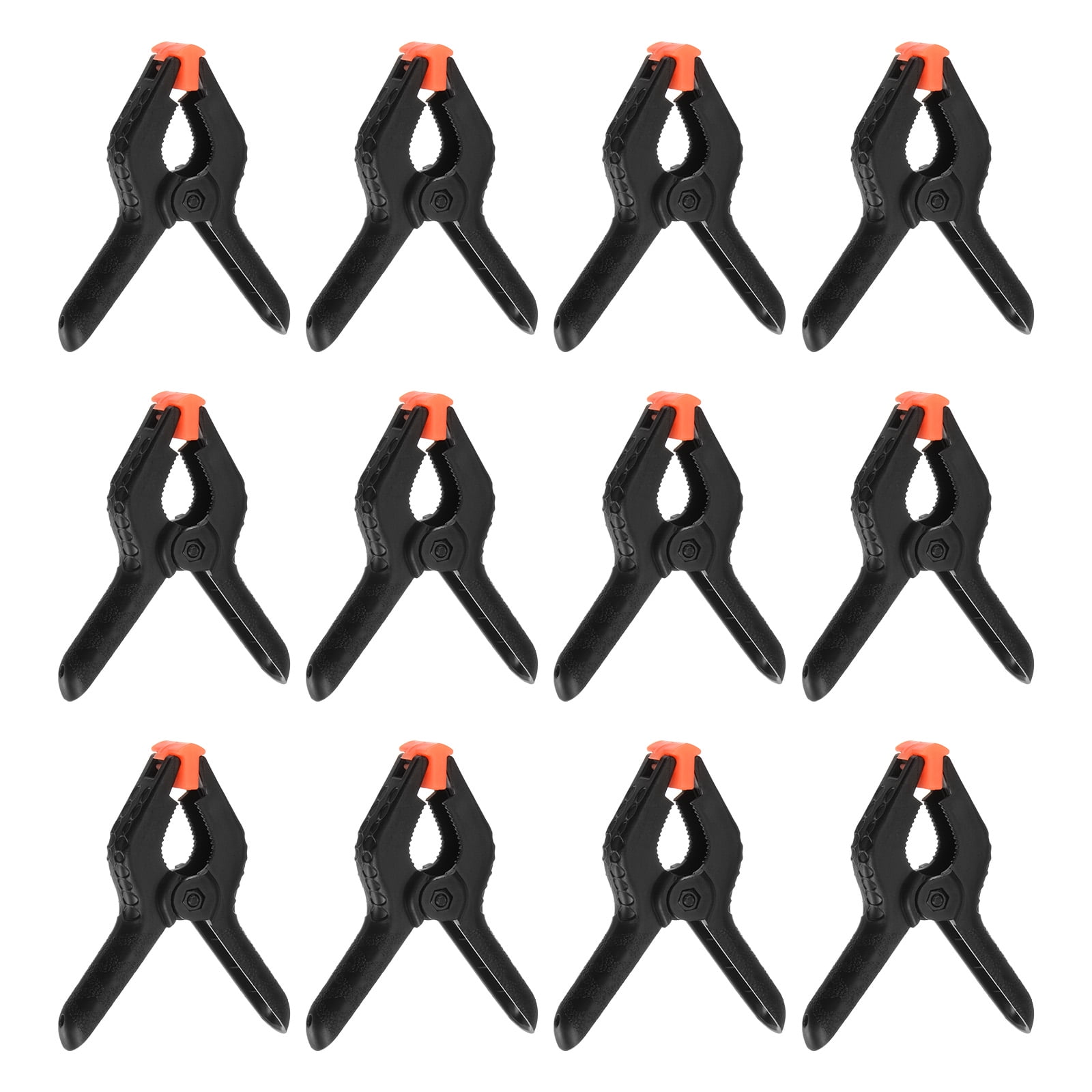 Uxcell 12Pcs Plastic Spring Clamps Heavy Clip 4.5" Professional Small ...