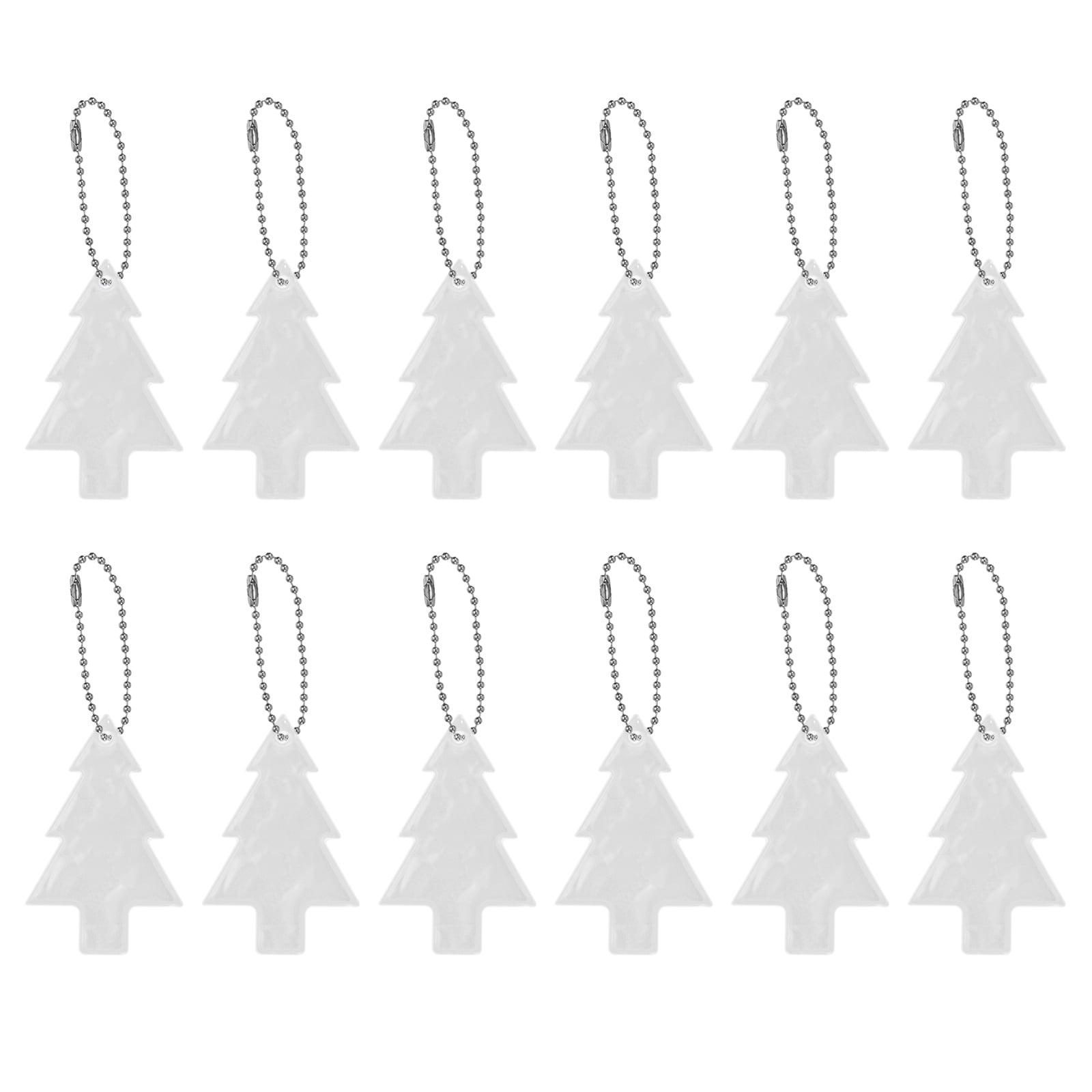 Uxcell 12Pcs Reflective Pendant Reflector Key Ring Safety Reflector ...