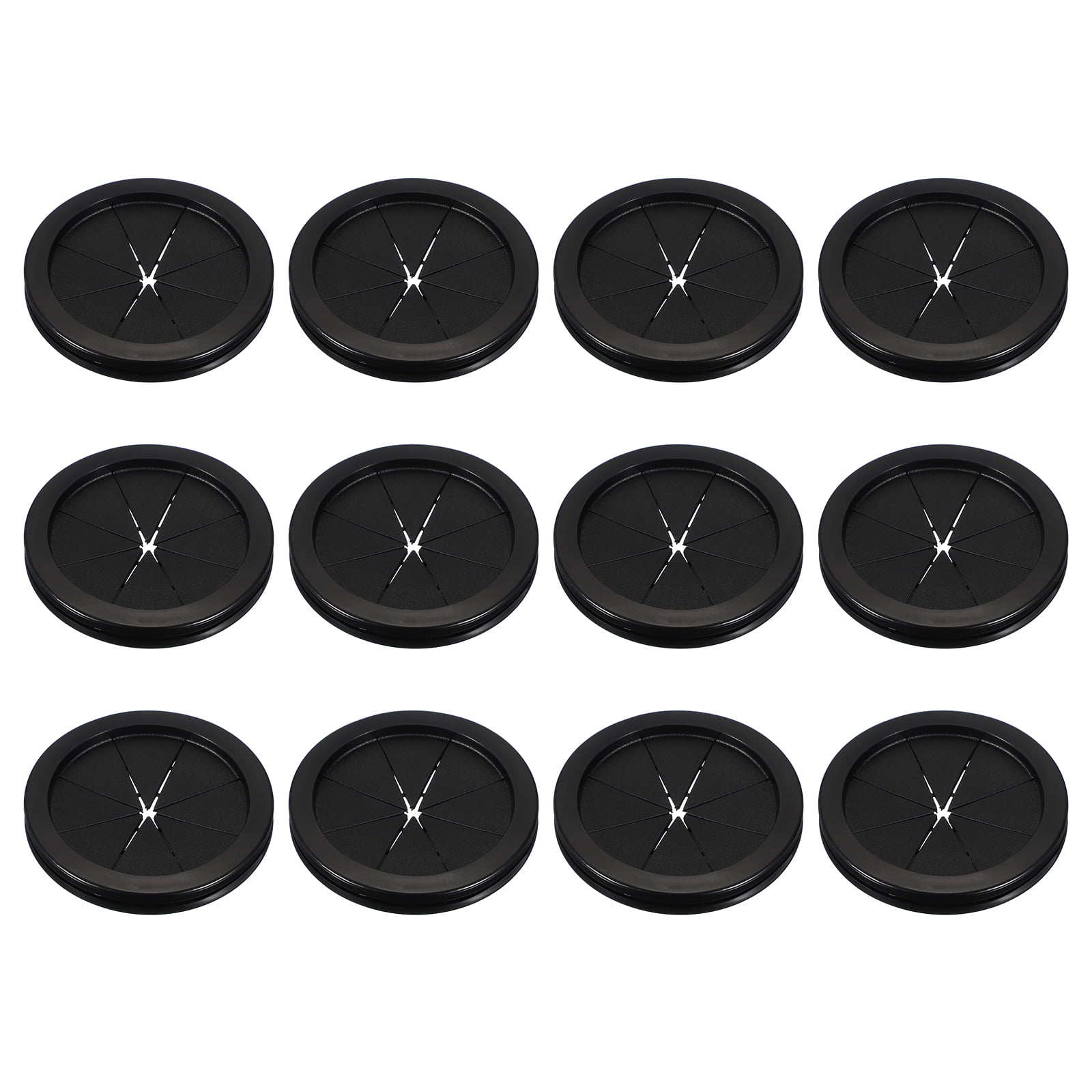 Uxcell 12Pcs Rubber Plug Hole Grommet Kit, 3.5" Firewall Closed Hole ...
