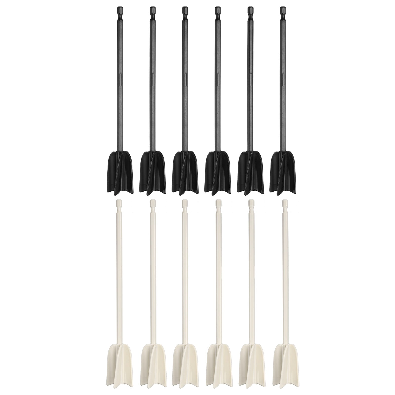 Uxcell 12Pcs Silicone Resin Mixer Paddles, 8.7" ABS Plastic Paint ...
