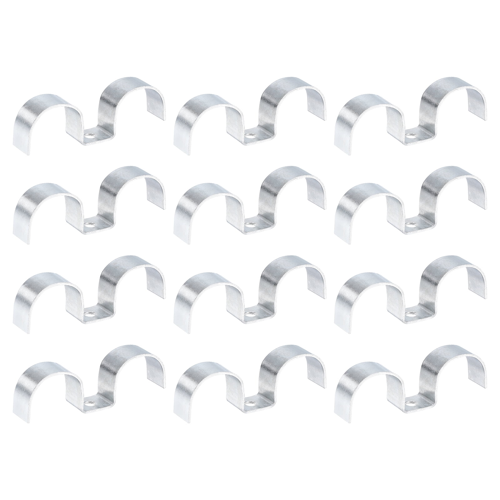 Uxcell 12Pcs Stainless Steel Double Line Clamp 34 mm / 1-5/16 inch Fuel ...