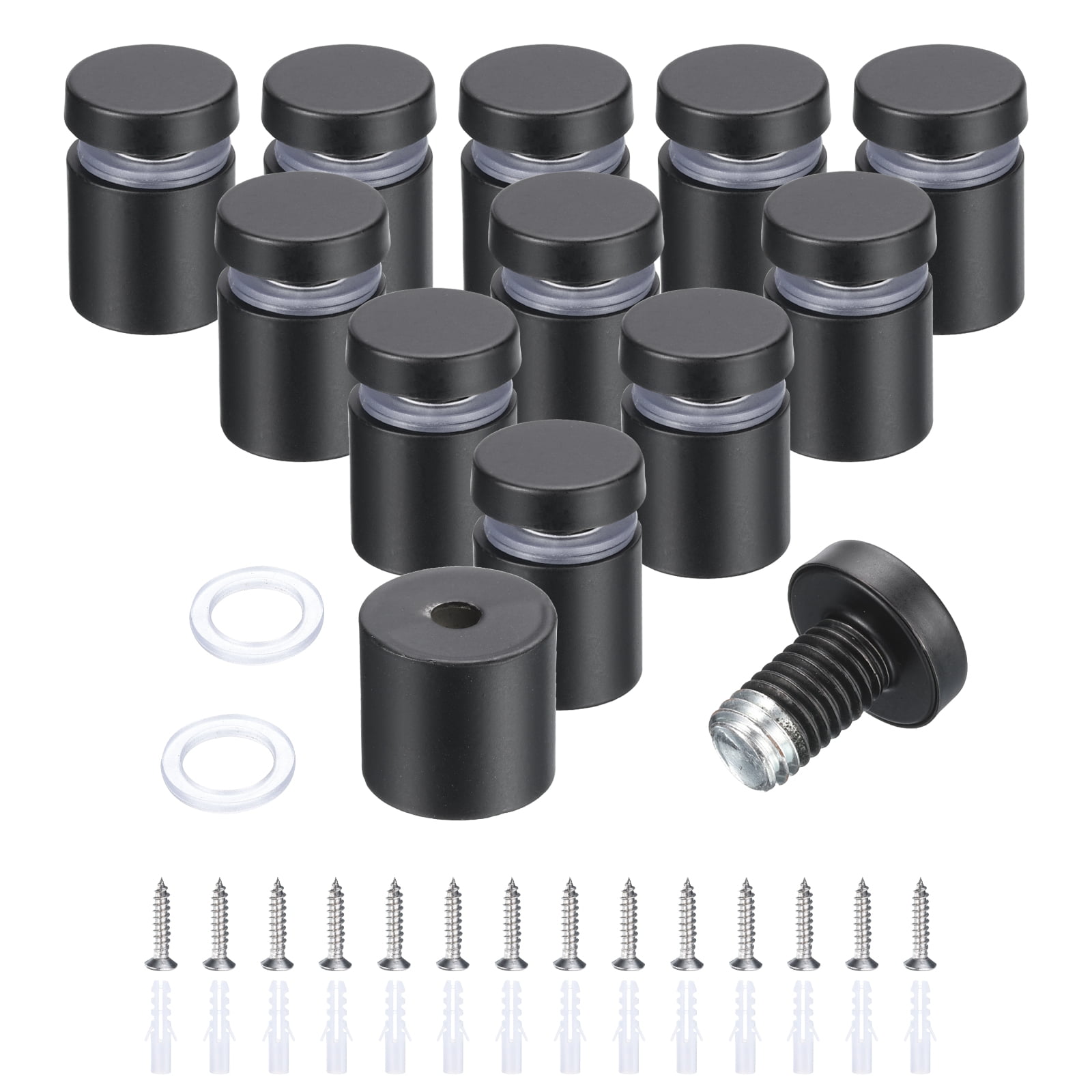Uxcell 12Pcs Standoff Screw with 14Pcs Screws for Hanging 3/4" x 1 ...