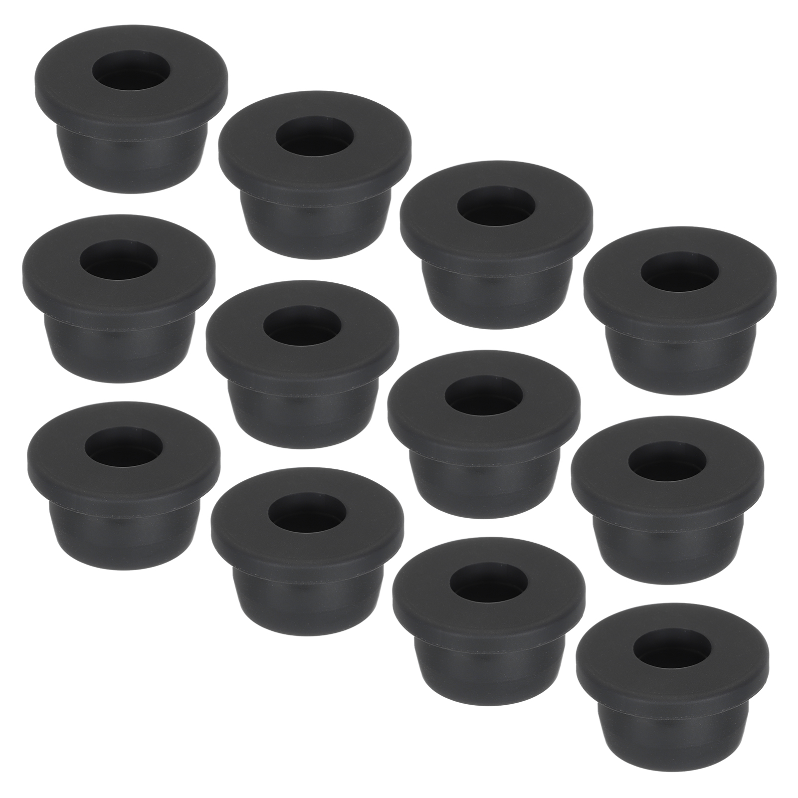 Uxcell 12Pcs T Shape Rubber Grommet Mount Dia 19.5mm,ID 10mm Seal ...