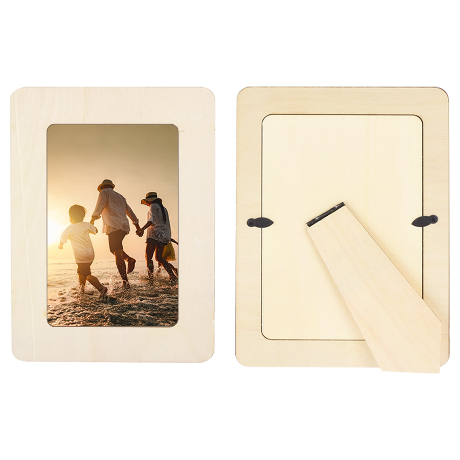 Uxcell 2Pcs Wood Frame,Paintable DIY Photo Frames 9 x 6.7 Inch Small ...