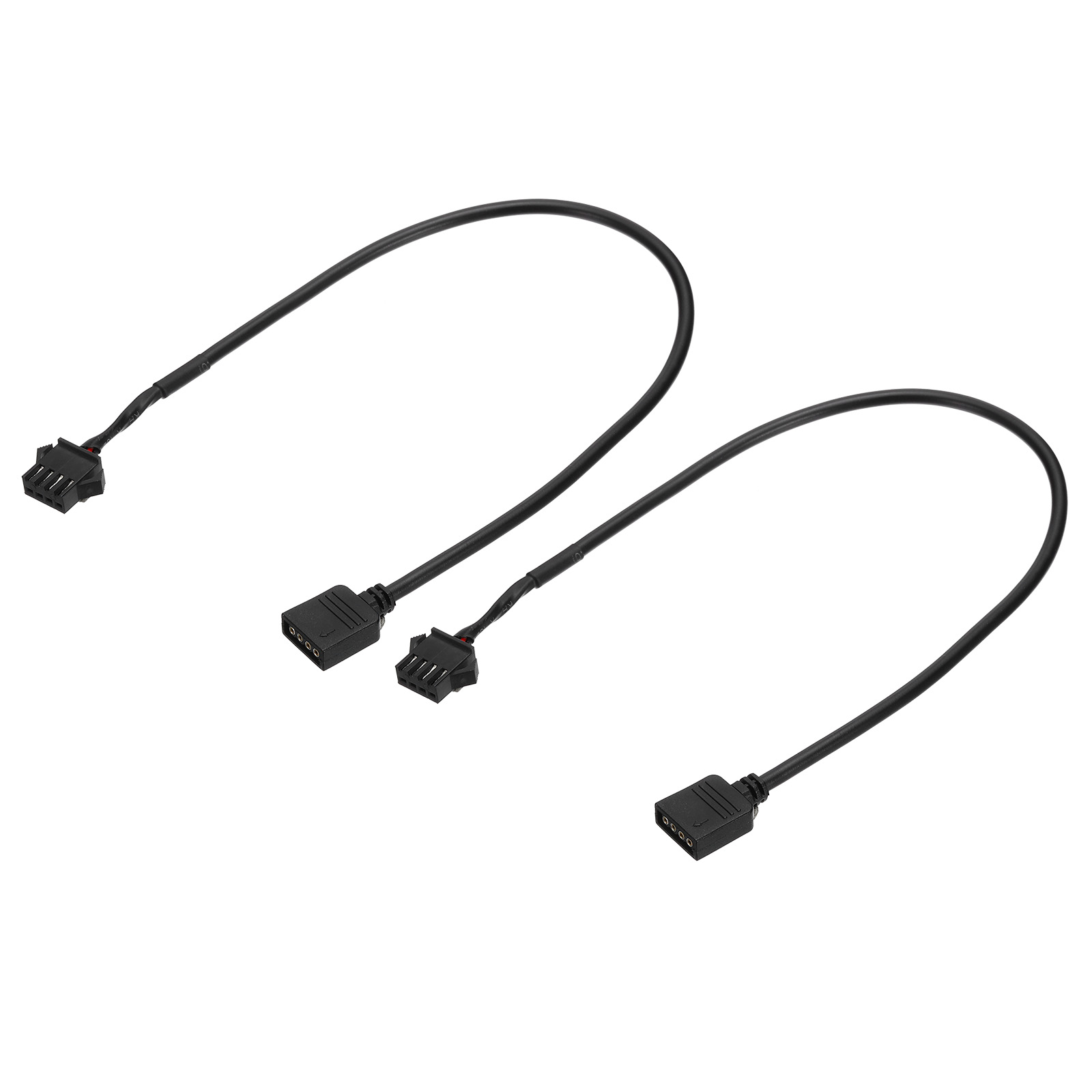 Uxcell 12V 4 Pin to SM4P Female Splitter Cable, 2 Pcs PWM Fans RGB ...