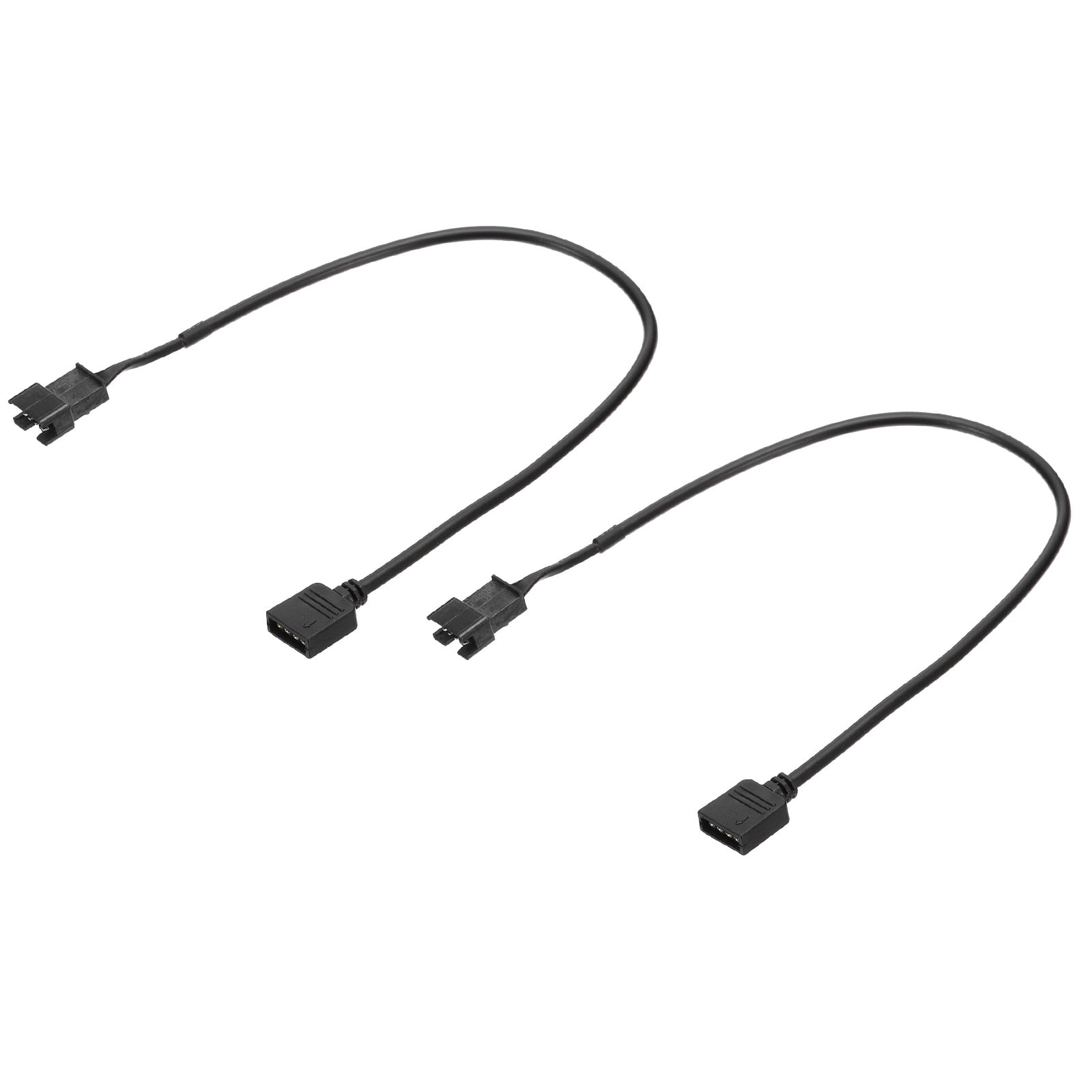 Uxcell 12V 4 Pin to SM4P Male Splitter Cable, 2 Pcs PWM Fans RGB Power ...
