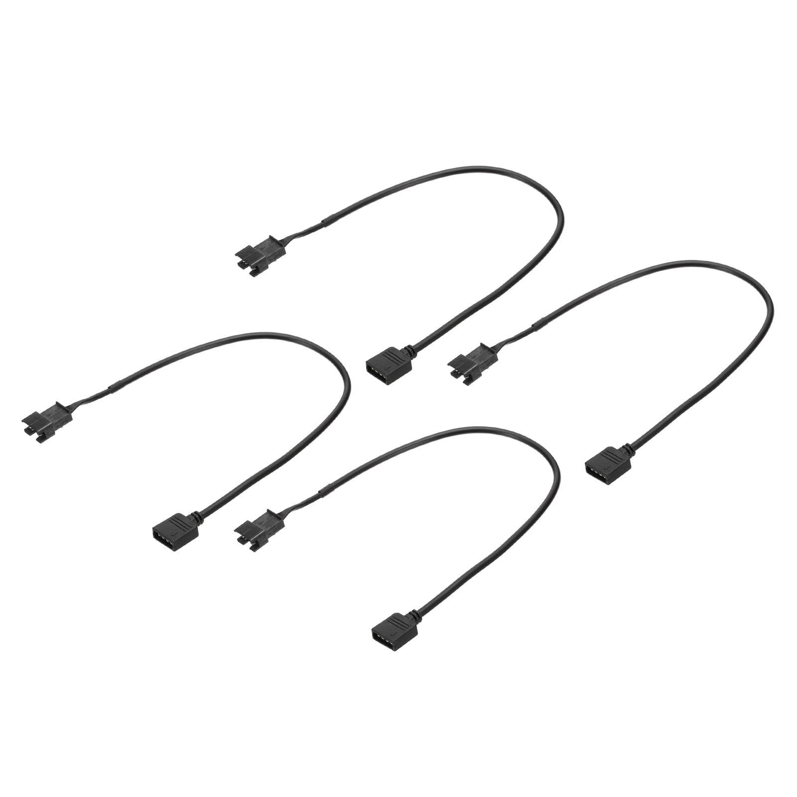Uxcell 12V 4 Pin to SM4P Male Splitter Cable, 4 Pcs PWM Fans RGB Power ...