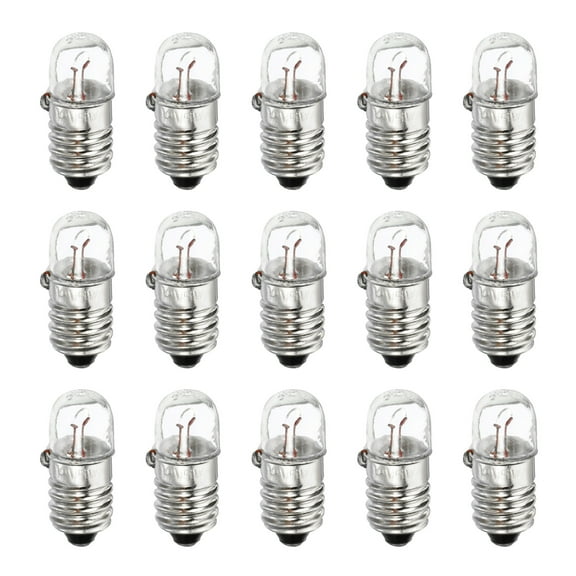 LINYAN-E10 Screw Base Miniature Bulbs 24V/5W Warm Yellow Light Mini ...