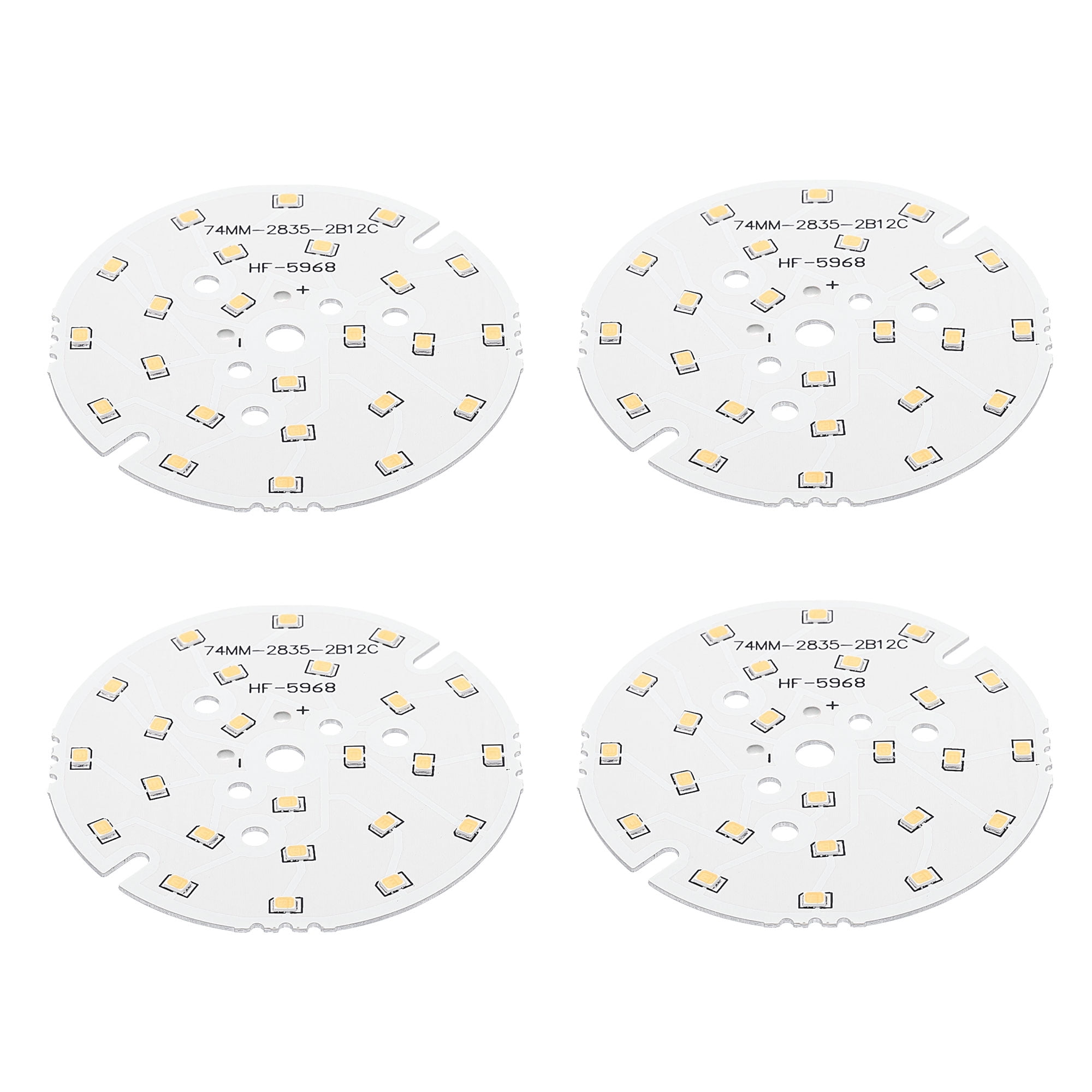 Uxcell 12W 120lm 3000-3200K 74mm 36-40VDC COB LED Light Chip Beads ...