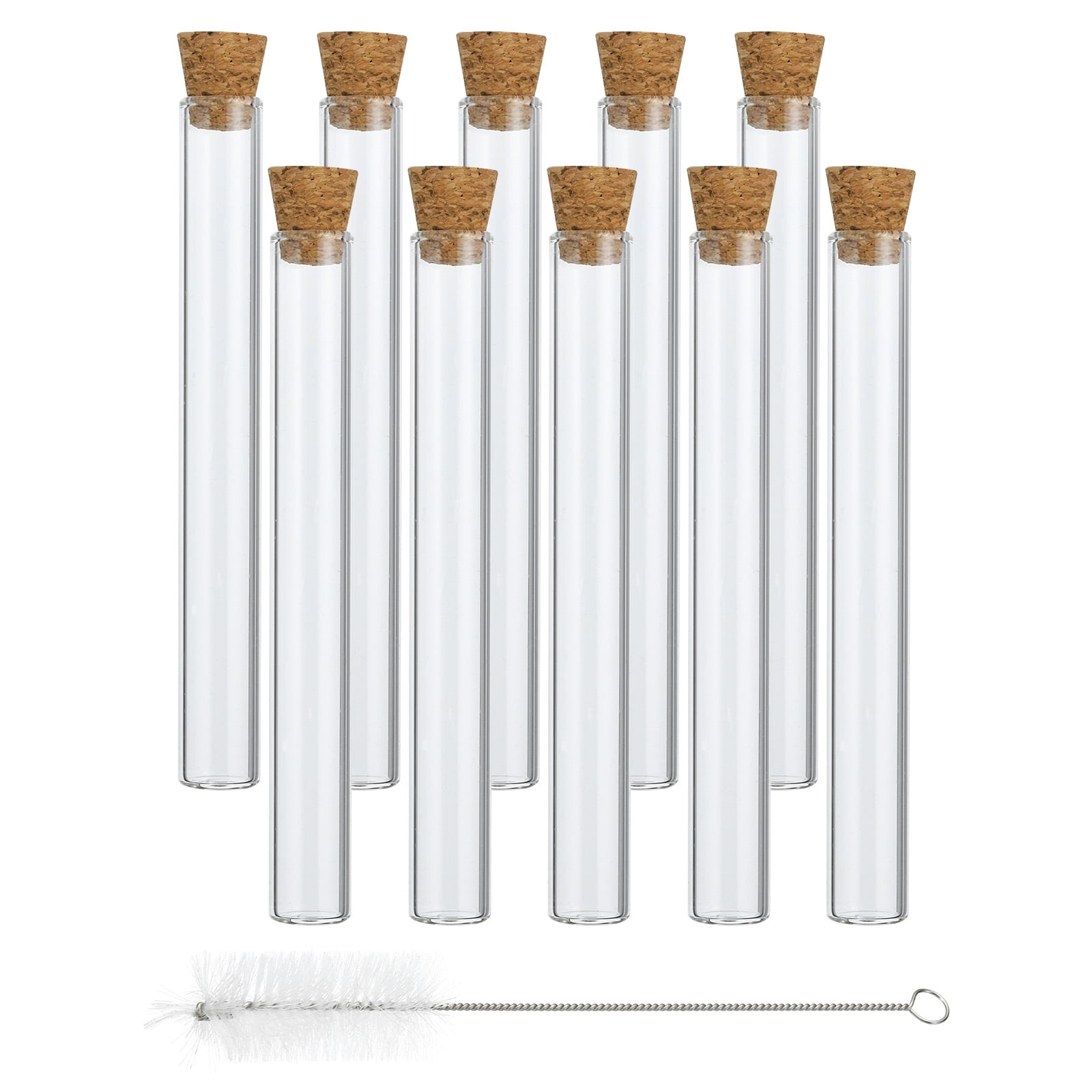 Uxcell 12ml Test Tubes Set, 12pcs 3.94x0.47in Glass Test Tube ...