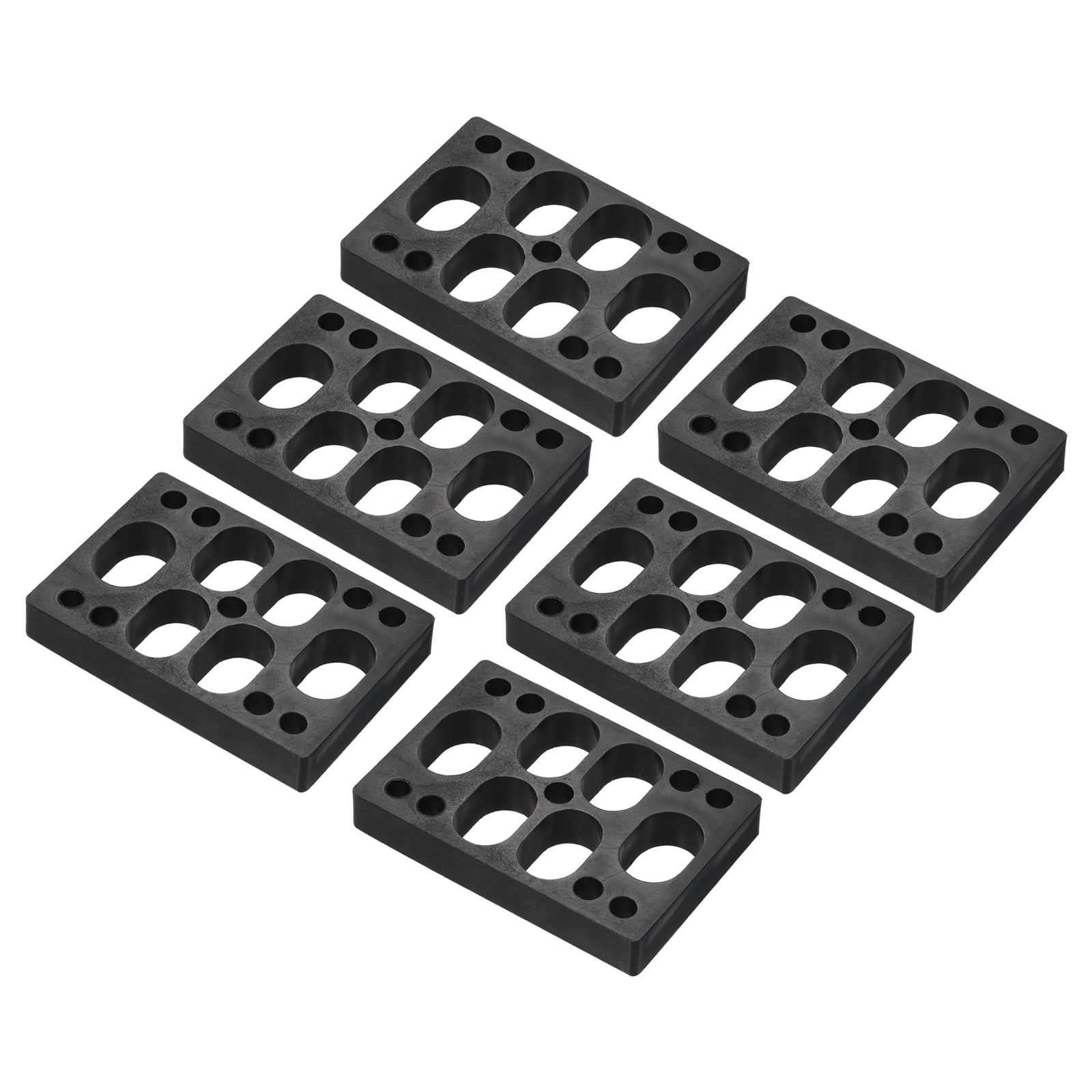Uxcell 12mm (0.47") Plastic Skateboard Riser Shock Pads, Black, 4 Pcs ...
