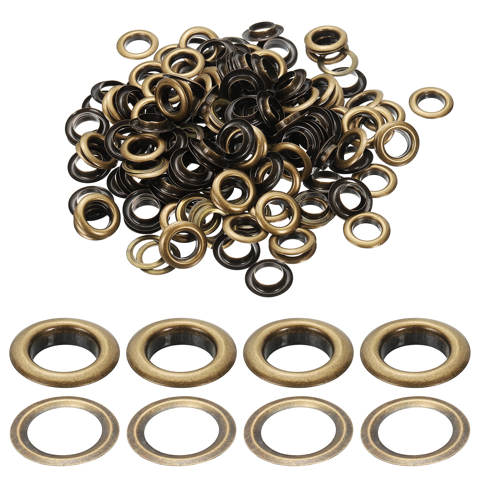 Uxcell 12mm/1/2" Metal Eyelets, Eyelets and Grommets Kit for DIY ...