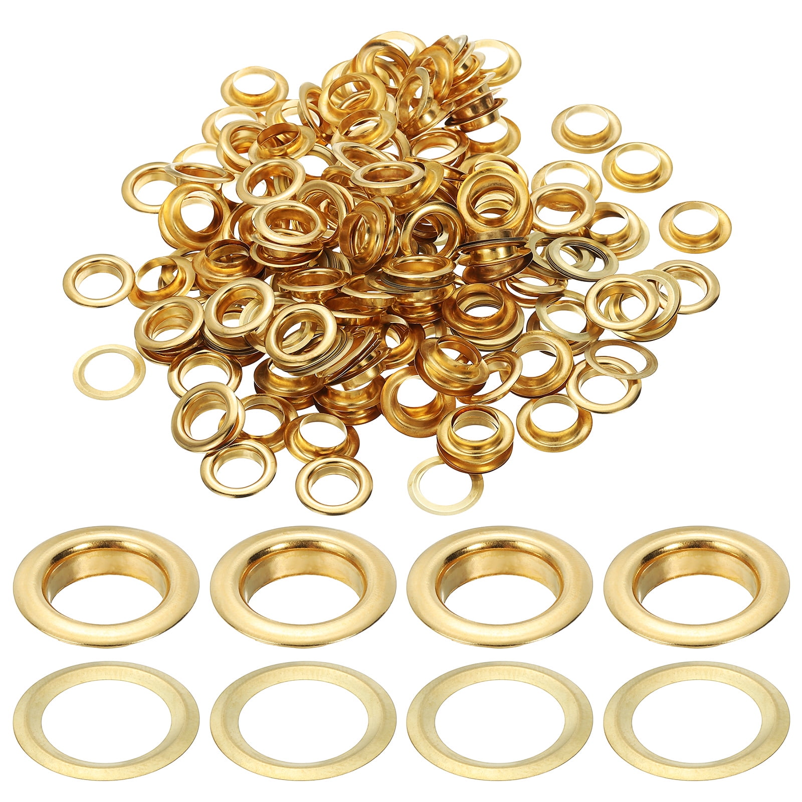 Uxcell 12mm/1/2" Metal Eyelets, Eyelets and Grommets Kit for DIY ...