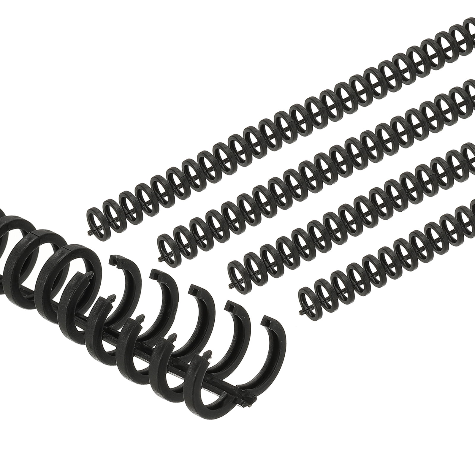Uxcell 12mm(1/2") Plastic Spiral Binding Coils, 100 Pcs Binding Spirals ...