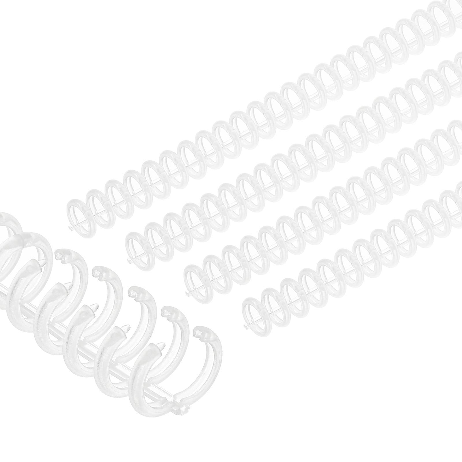 Uxcell 12mm(1/2") Plastic Spiral Binding Coils, 25 Pcs Binding Spirals ...