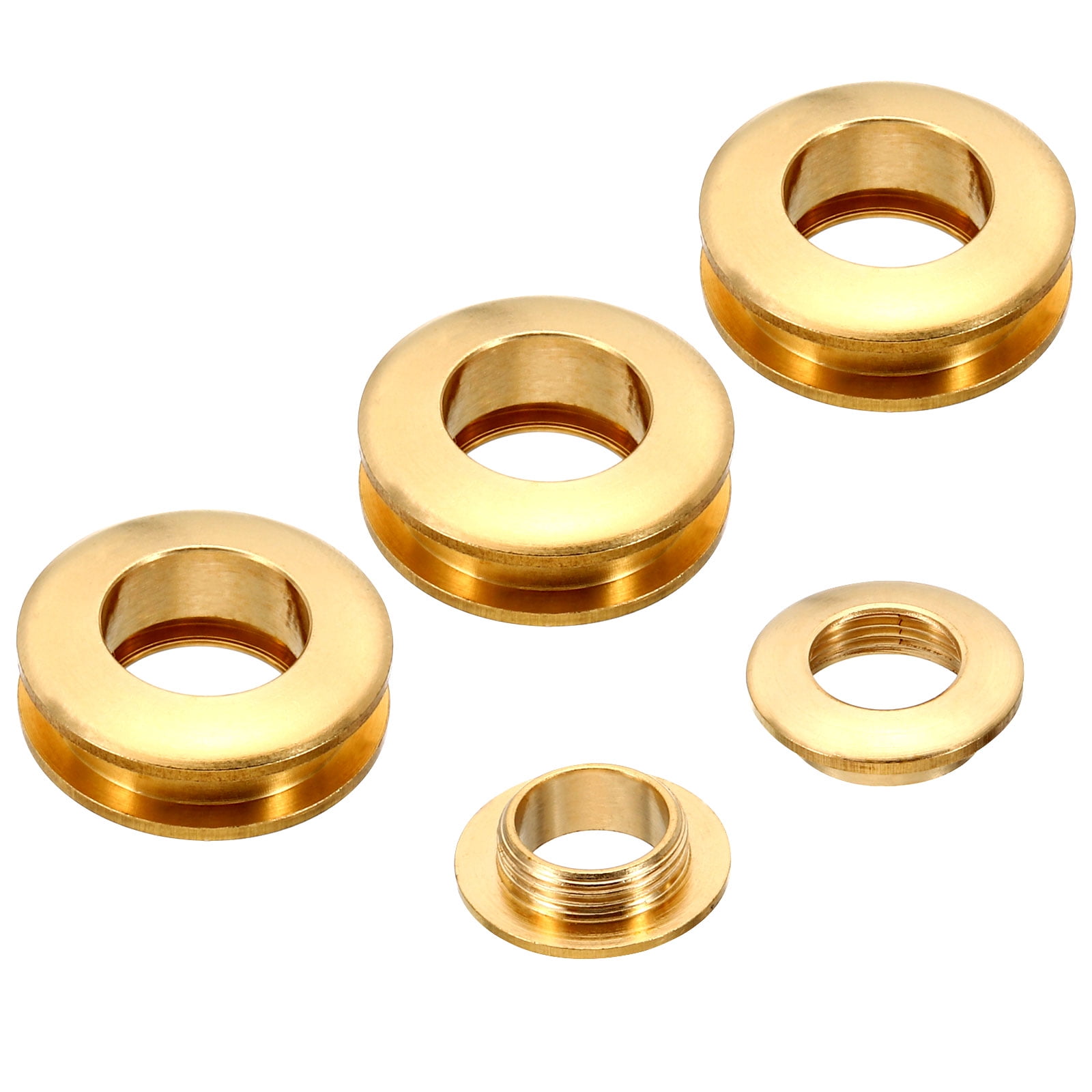Uxcell 12mm(1/2 inch) Solid Brass Hole Eyelets, 4 Pcs Arc Surface Self ...