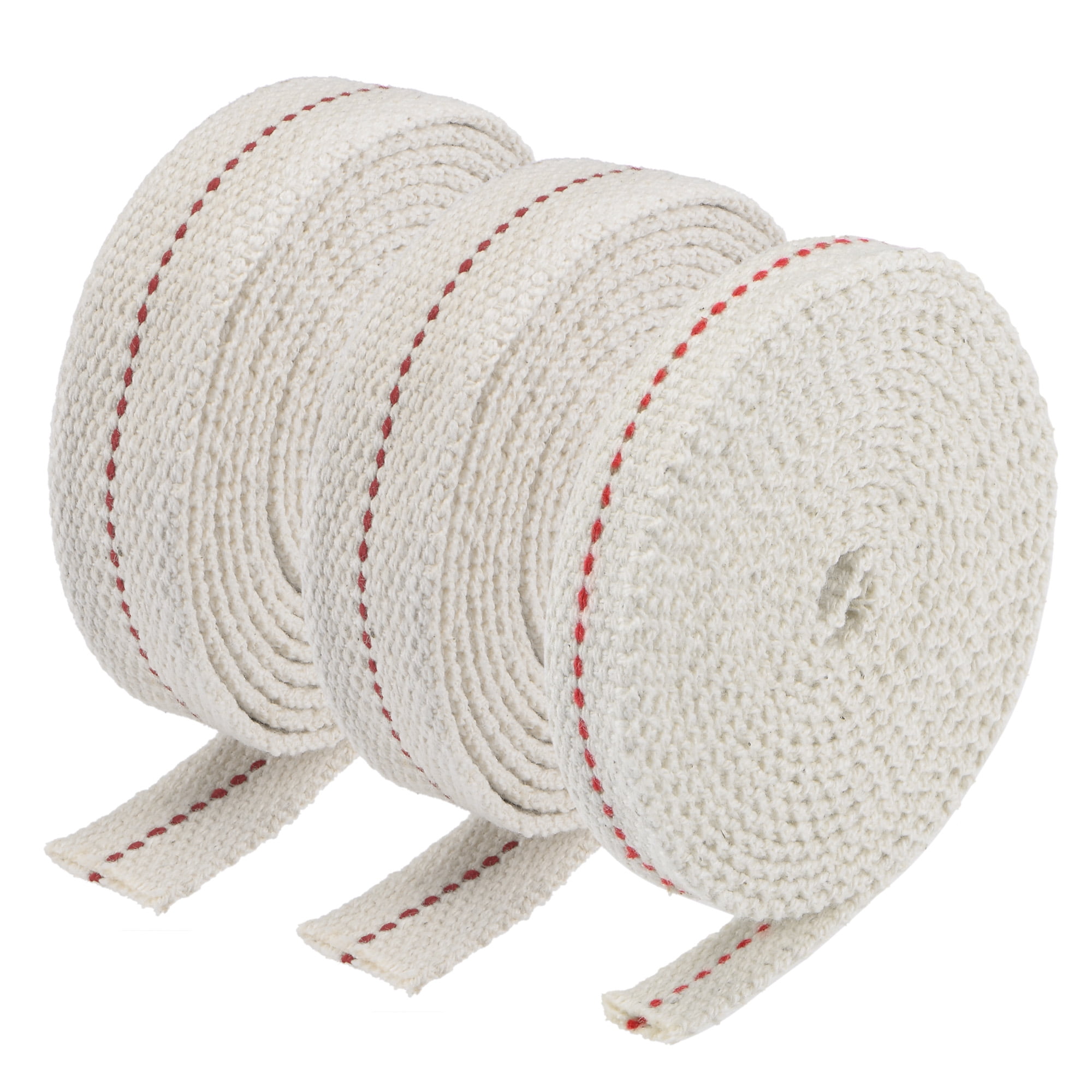 Uxcell 12mm 20mm Flat Wide 2 Meter Long Cotton Oil Lamp Wick Kit with ...