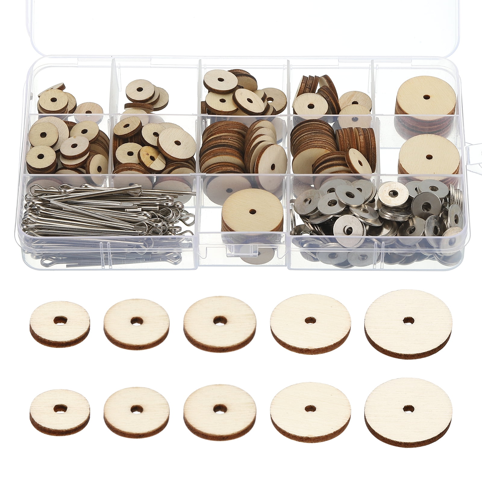 Uxcell 12mm-24mm 5 Sizes Doll Joints, 90 Set Removable Cotter Pin ...