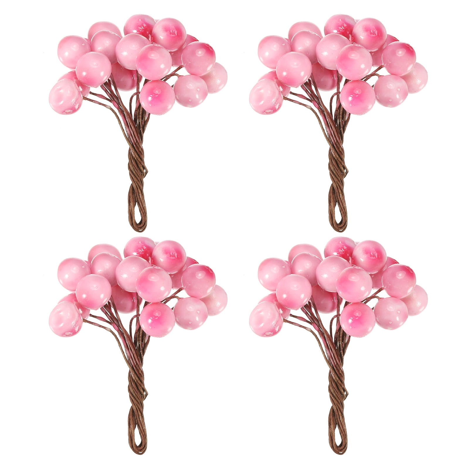 Uxcell 12mm Artificial Berry, Artificial Holly Berries Faux Frosted ...